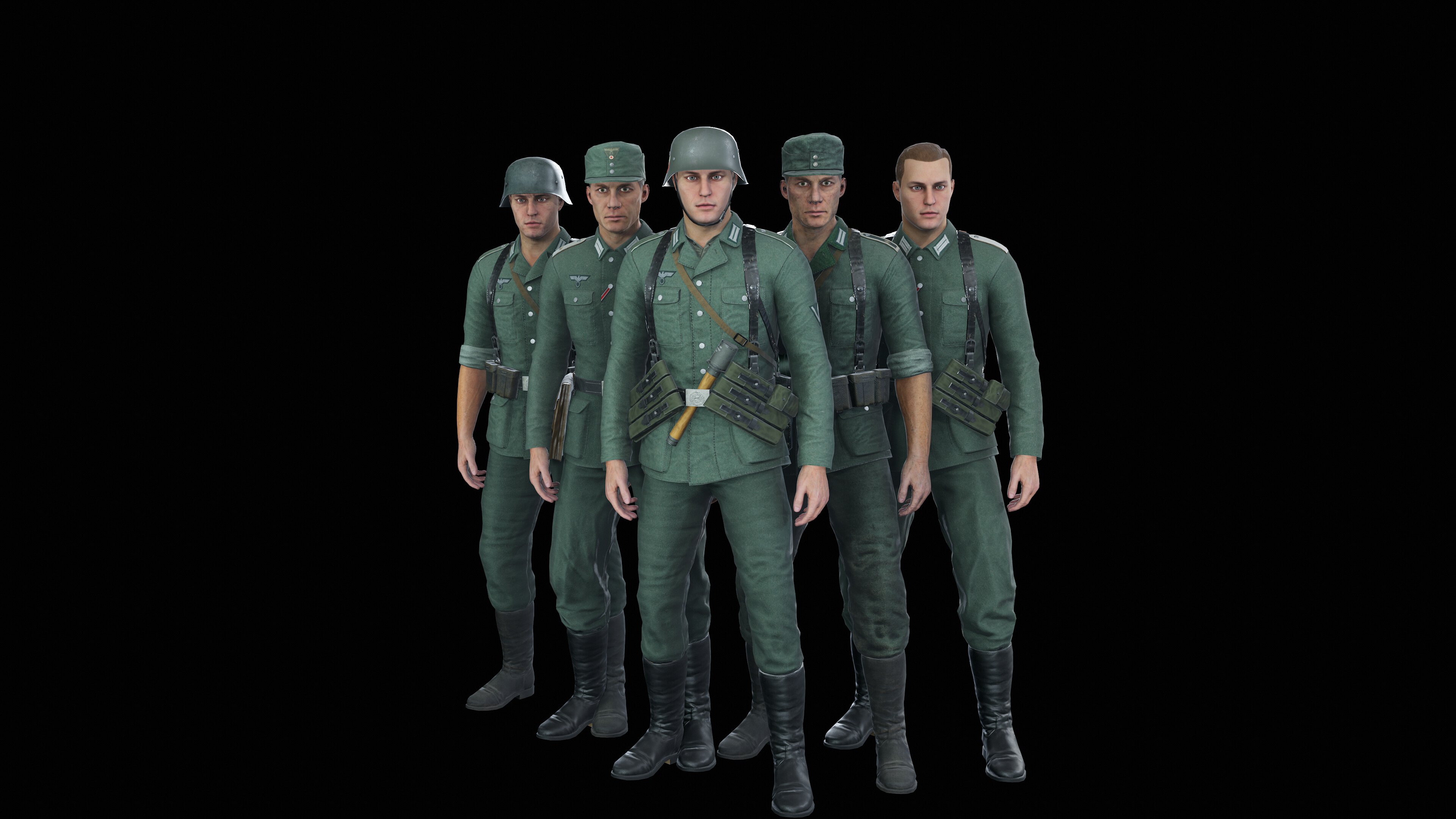 German Soldier WW2 3D Render, Digital Art by Slayver