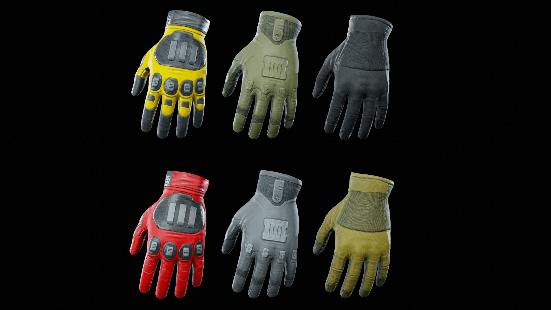 Sci-fi Gloves 3D Render, Digital Art by Slayver