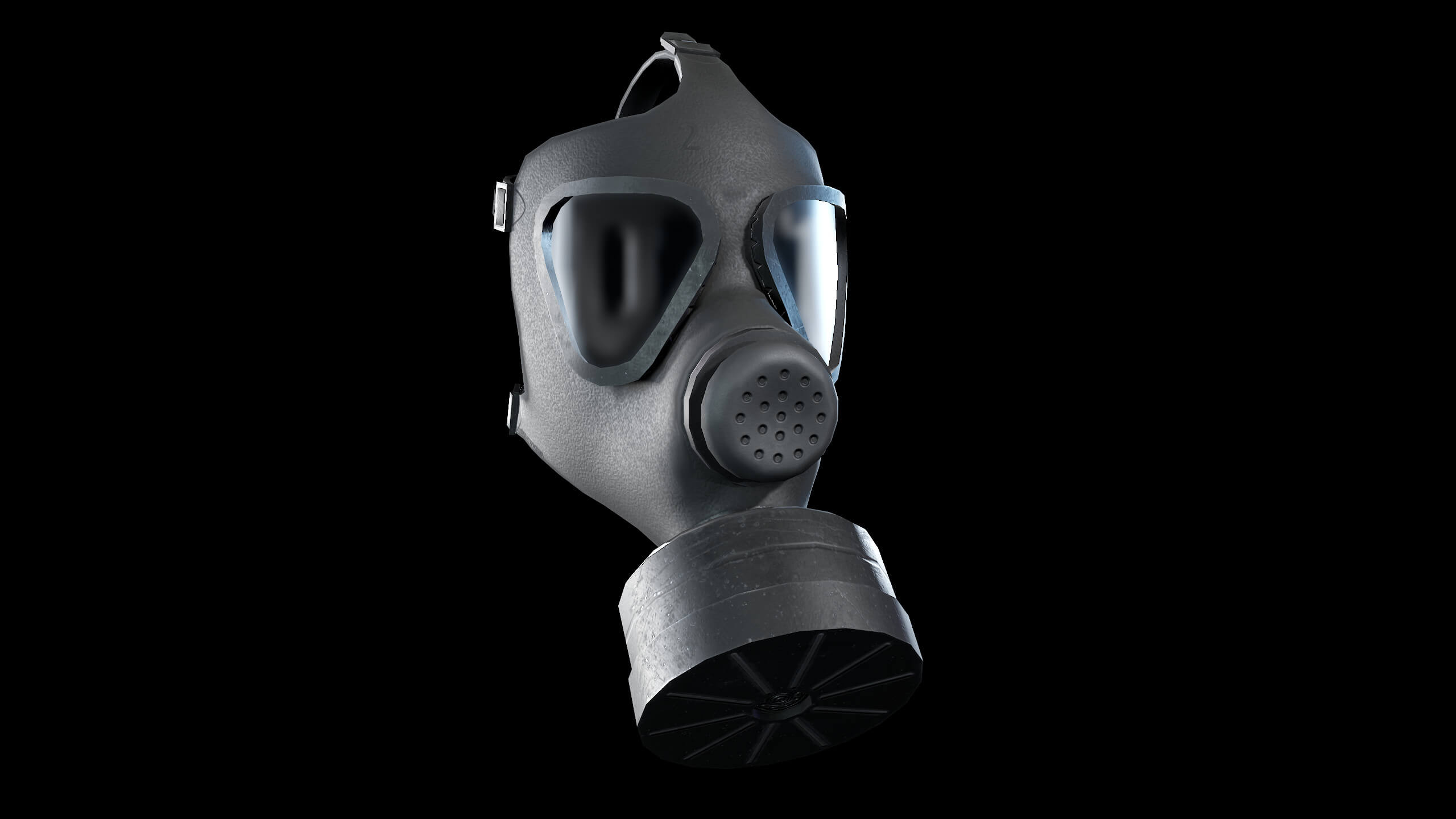 Gas Mask M65 - 3D Model by Slayver