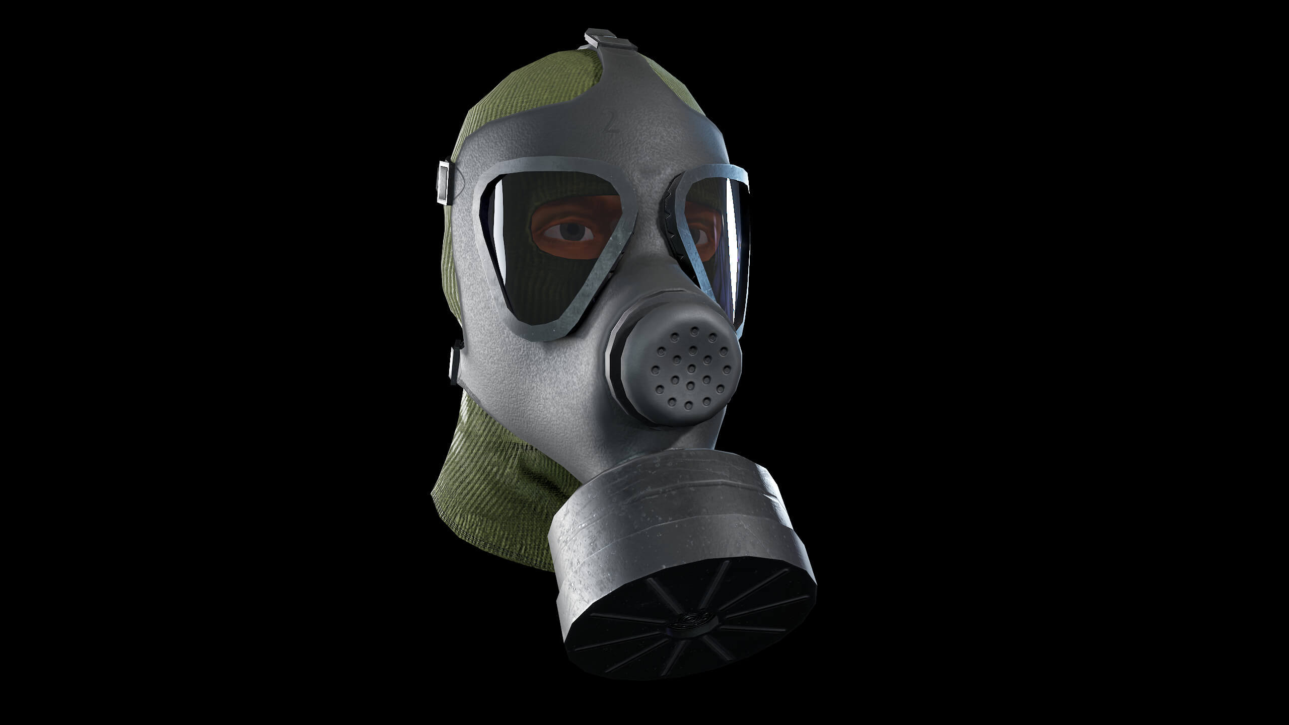 Gas Mask M65 - 3D Model by Slayver