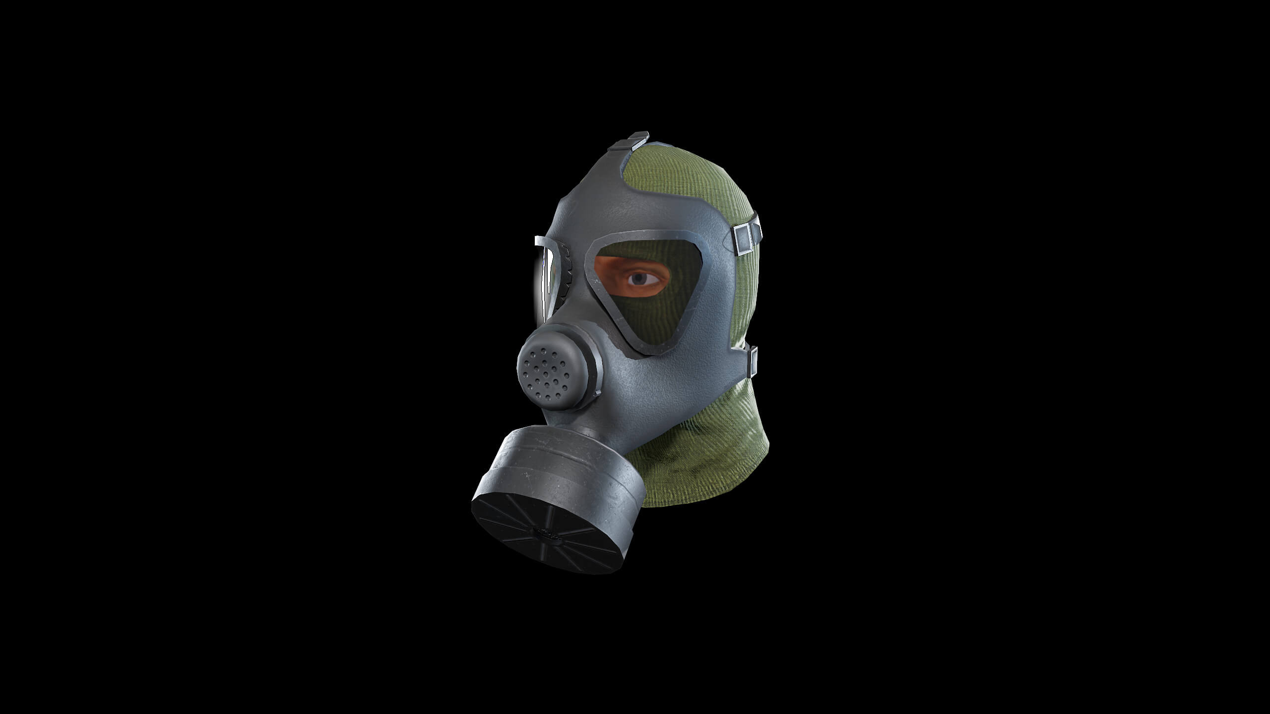 Gas Mask M65 - 3D Model by Slayver