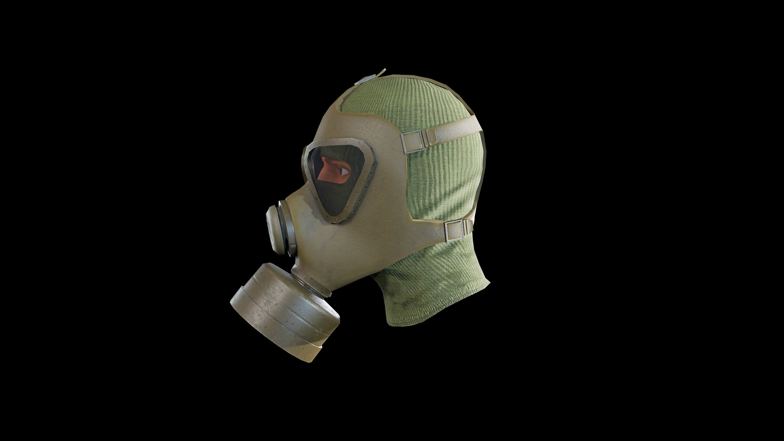 Gas Mask M65 - 3D Model by Slayver