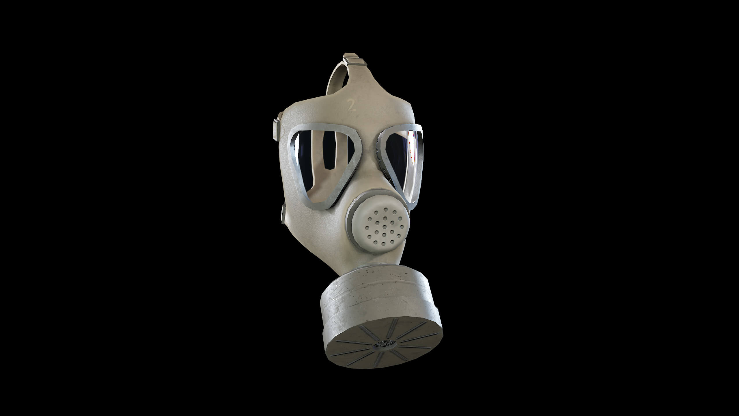 Gas Mask M65 - 3D Model by Slayver