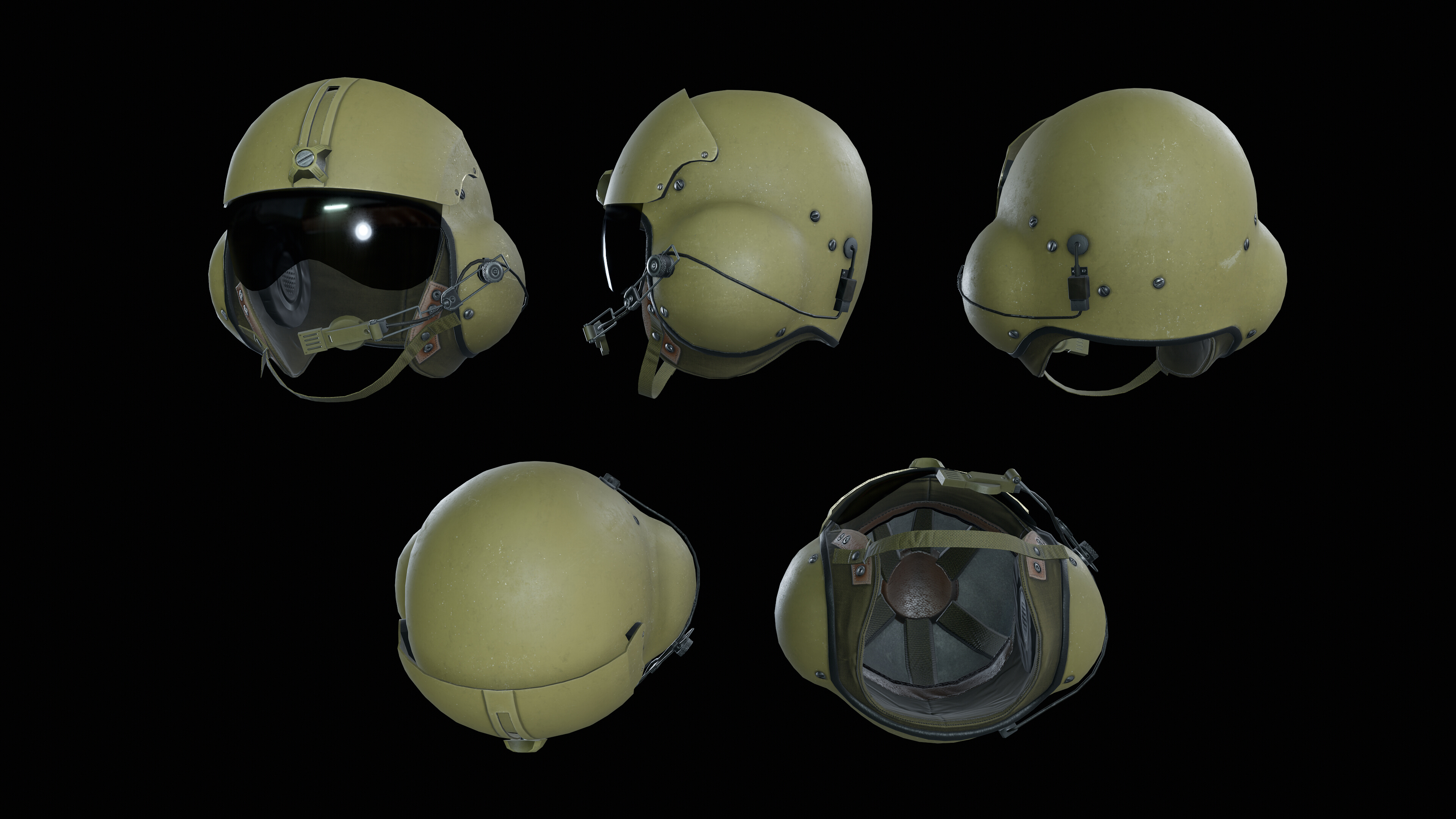 Gentex SPH4 Fight Helmet - 3D Model by Slayver
