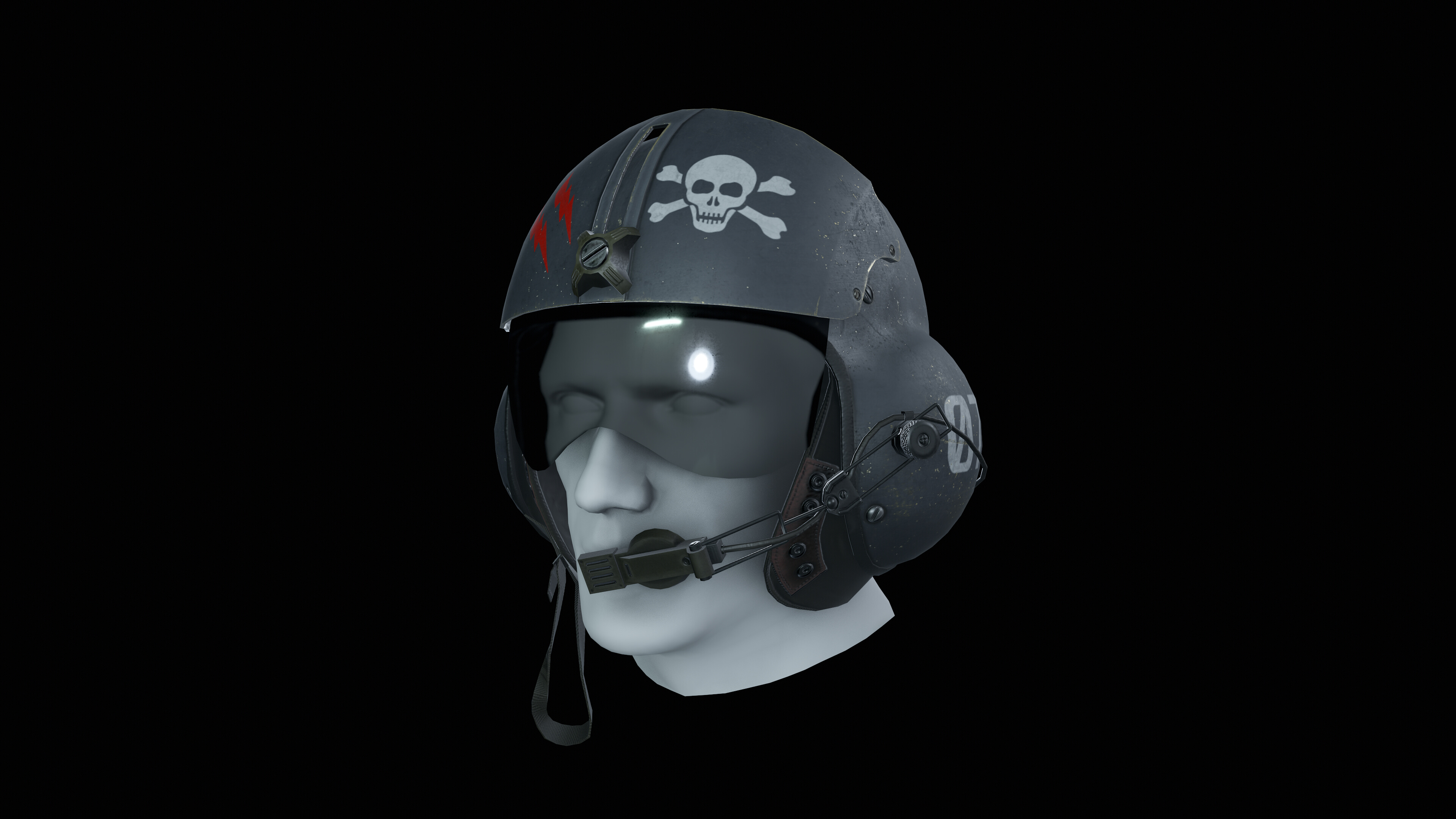 Gentex SPH4 Fight Helmet - 3D Model by Slayver