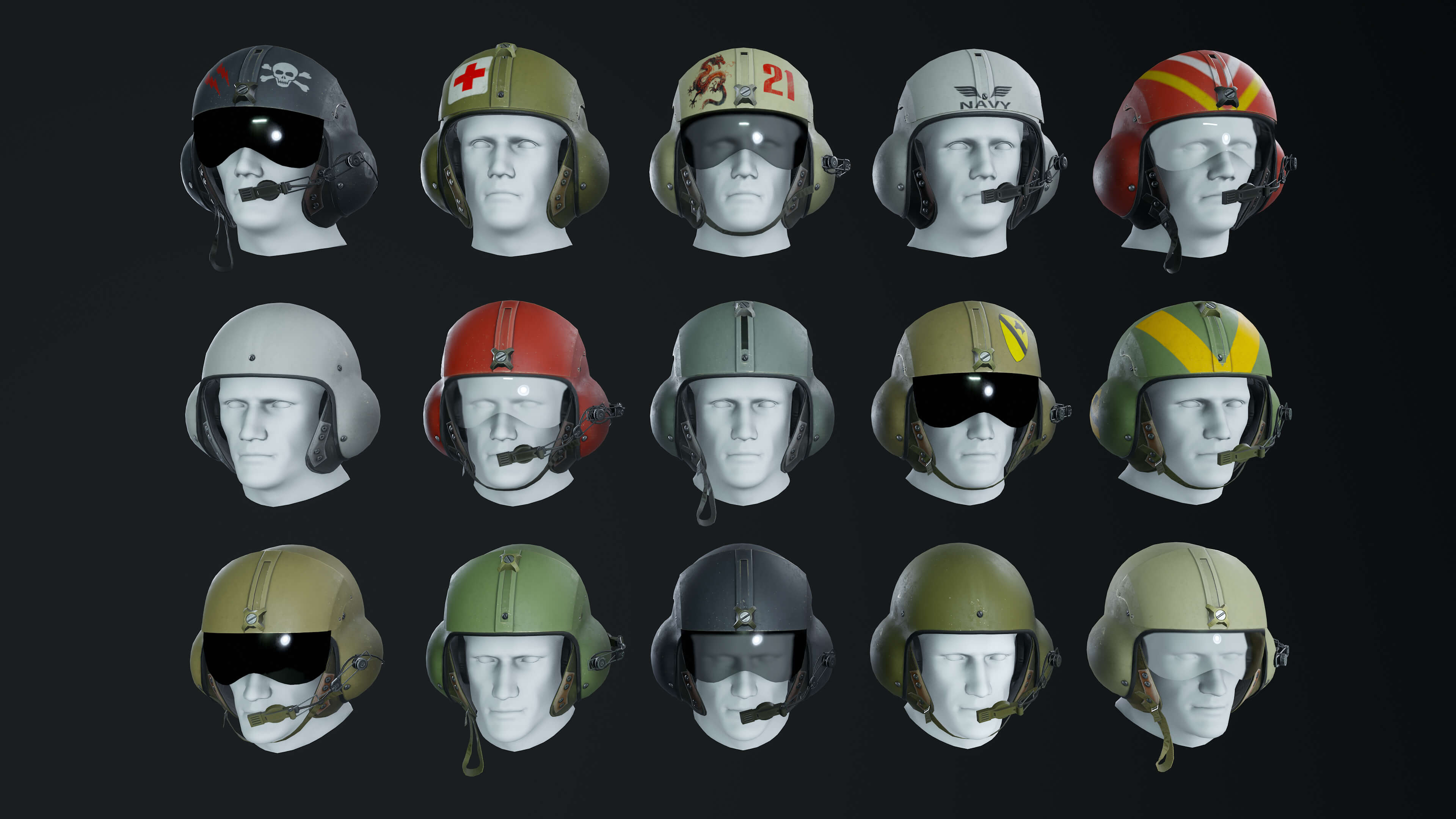 Gentex SPH4 Fight Helmet - 3D Model by Slayver