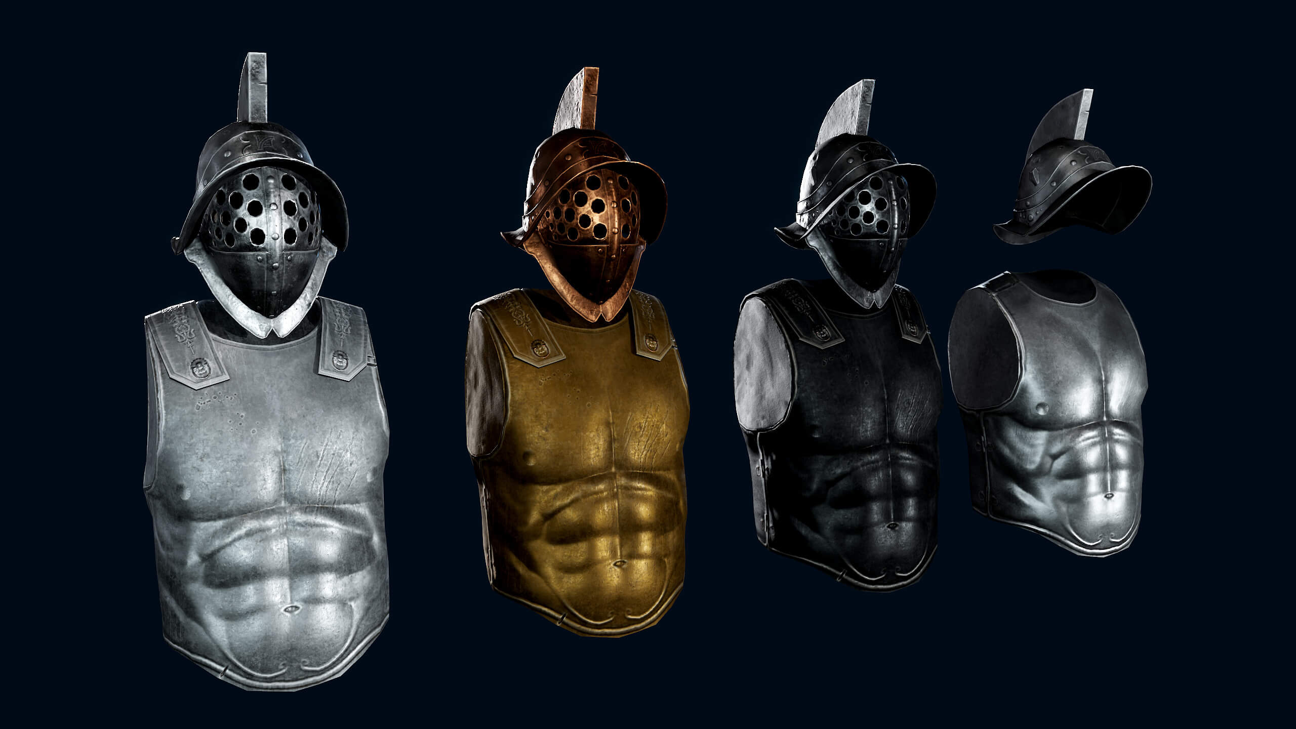 Gladiator Armor - 3D Model by Slayver