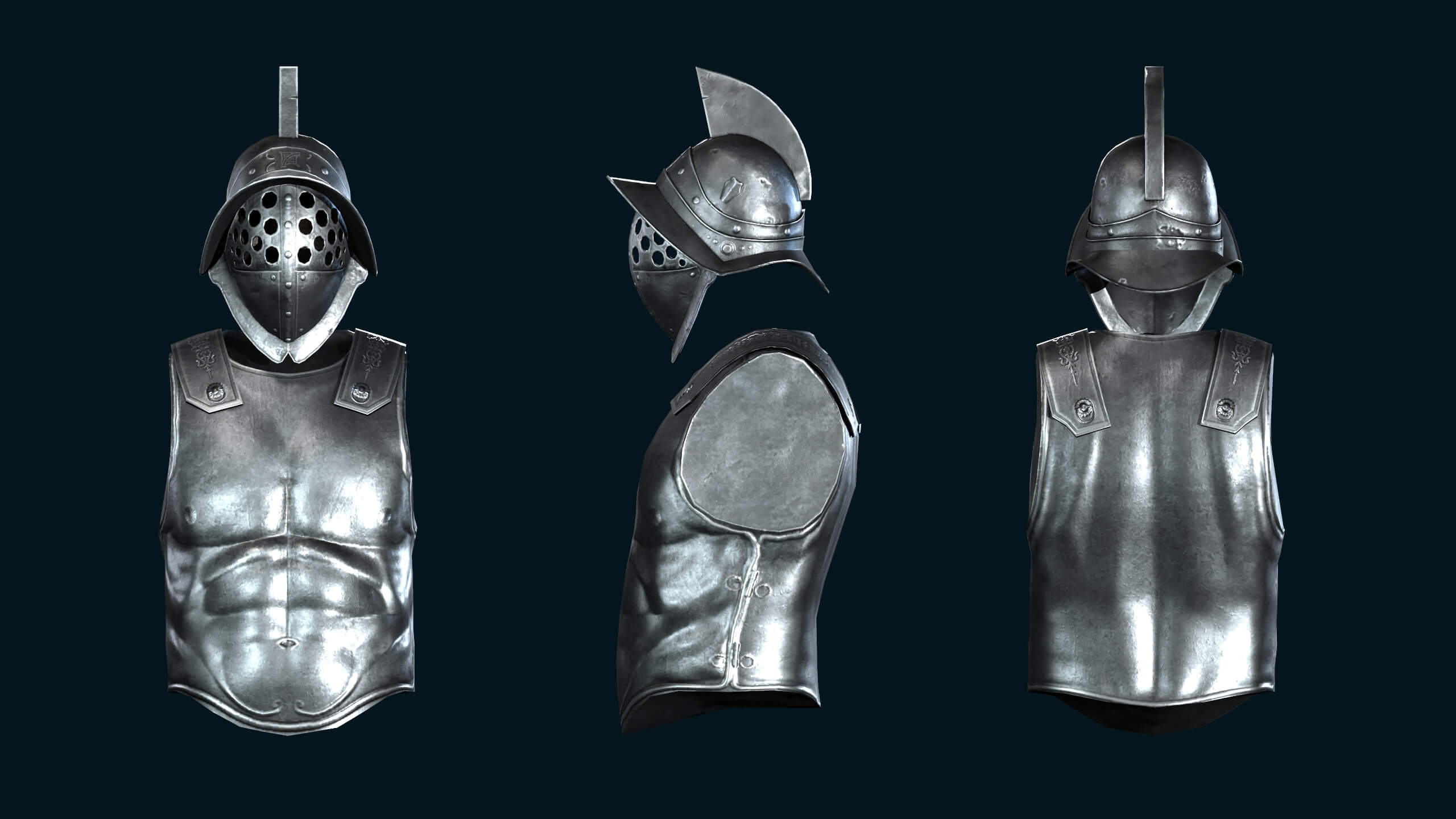 Gladiator Armor - 3D Model by Slayver