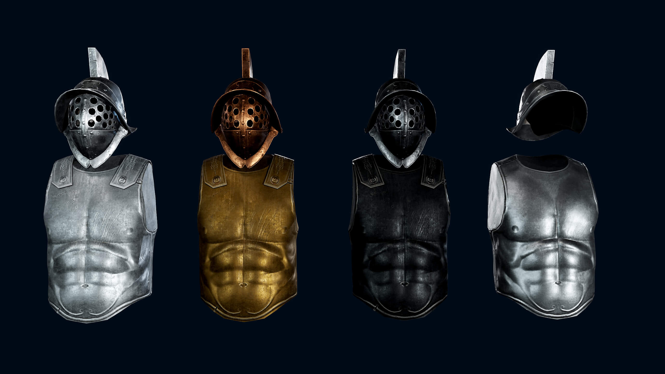 Gladiator Armor - 3D Model by Slayver
