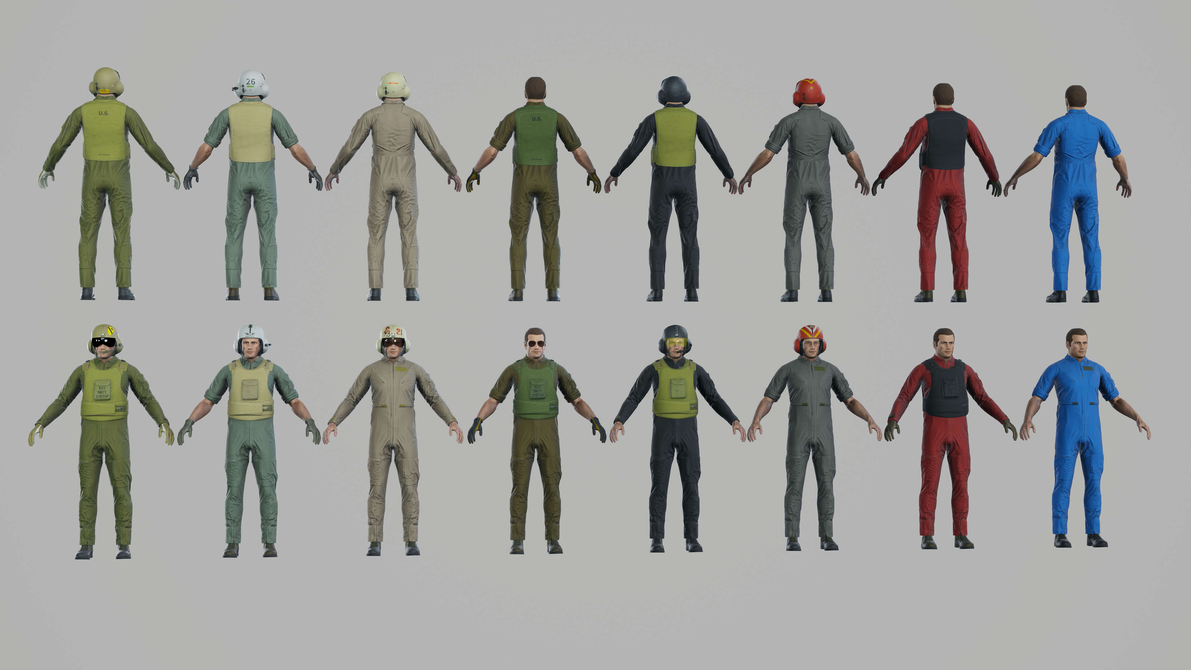 Helicopter Pilot - 3D Model by Slayver