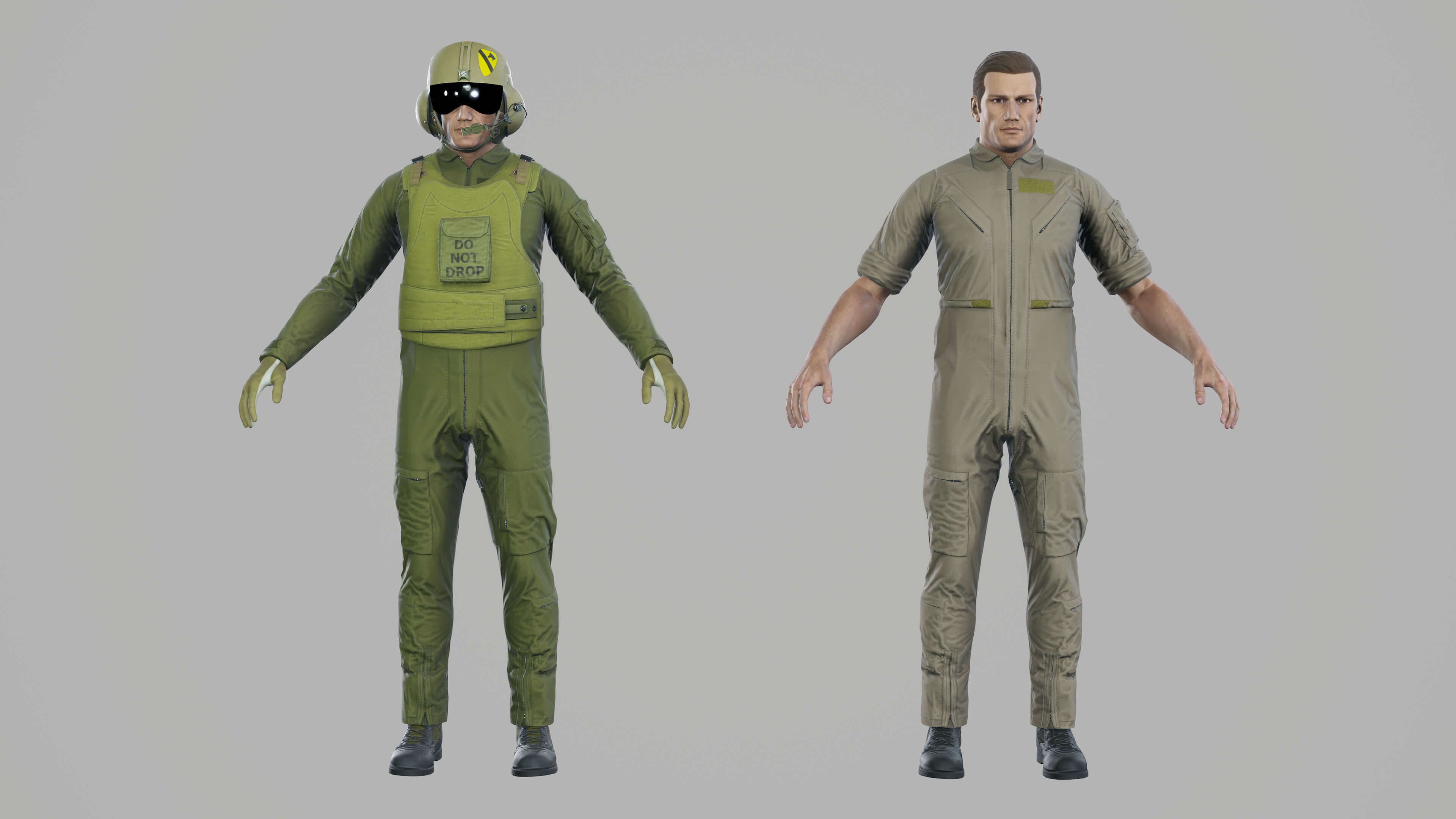 Helicopter Pilot - 3D Model by Slayver