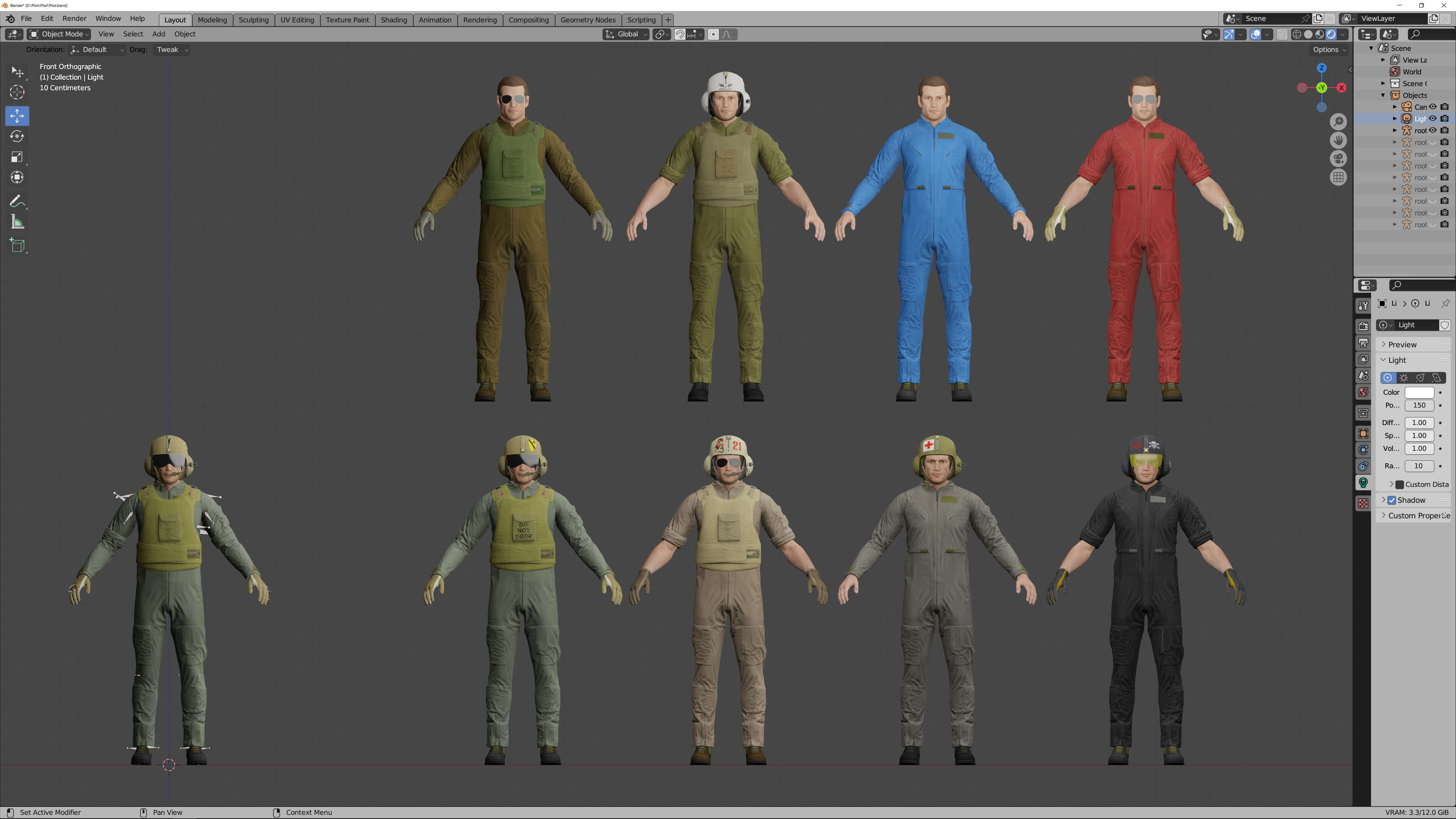 Helicopter Pilot - 3D Model by Slayver