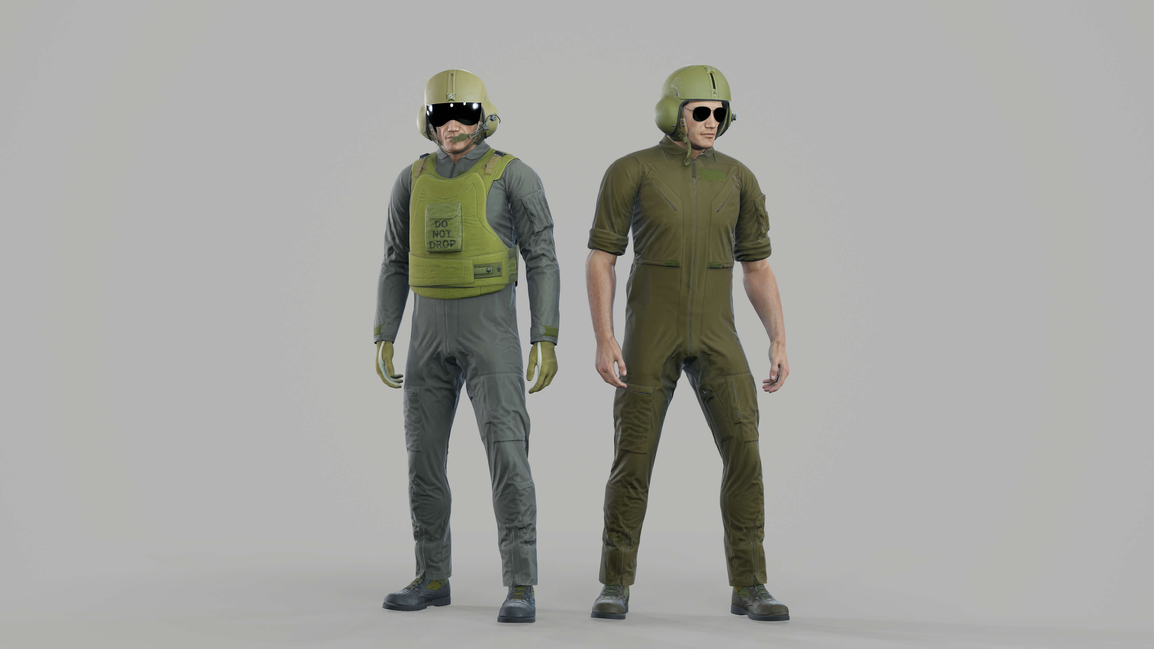 Helicopter Pilot - 3D Model by Slayver