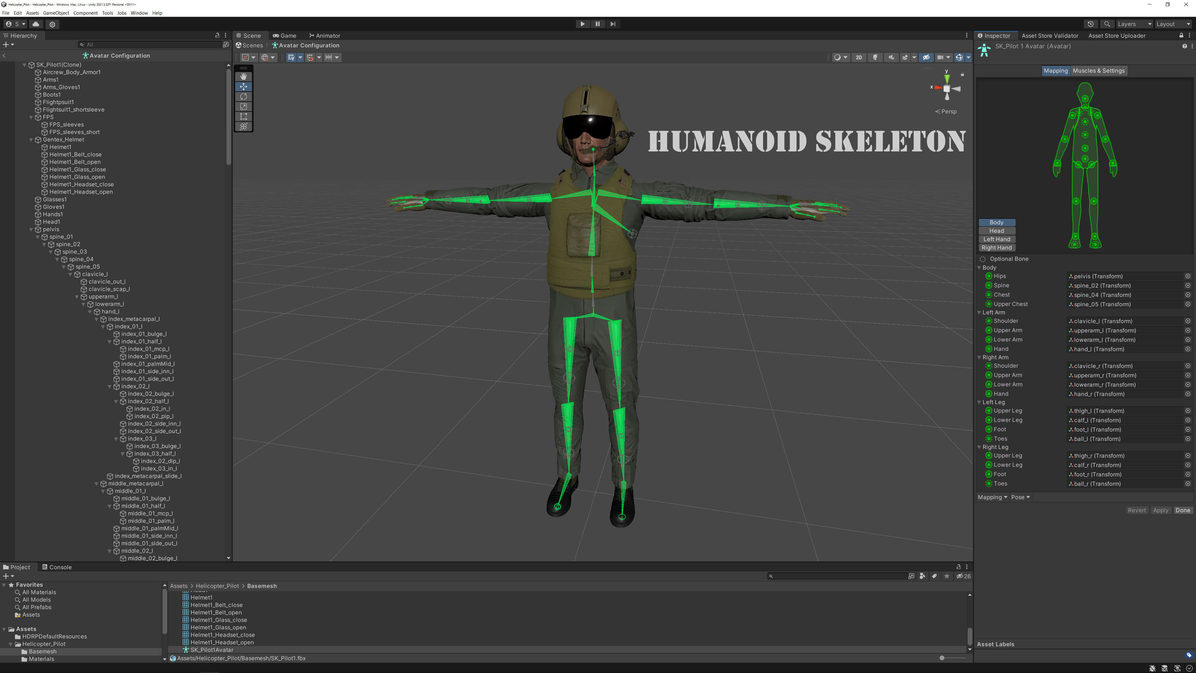 Helicopter Pilot - 3D Model by Slayver