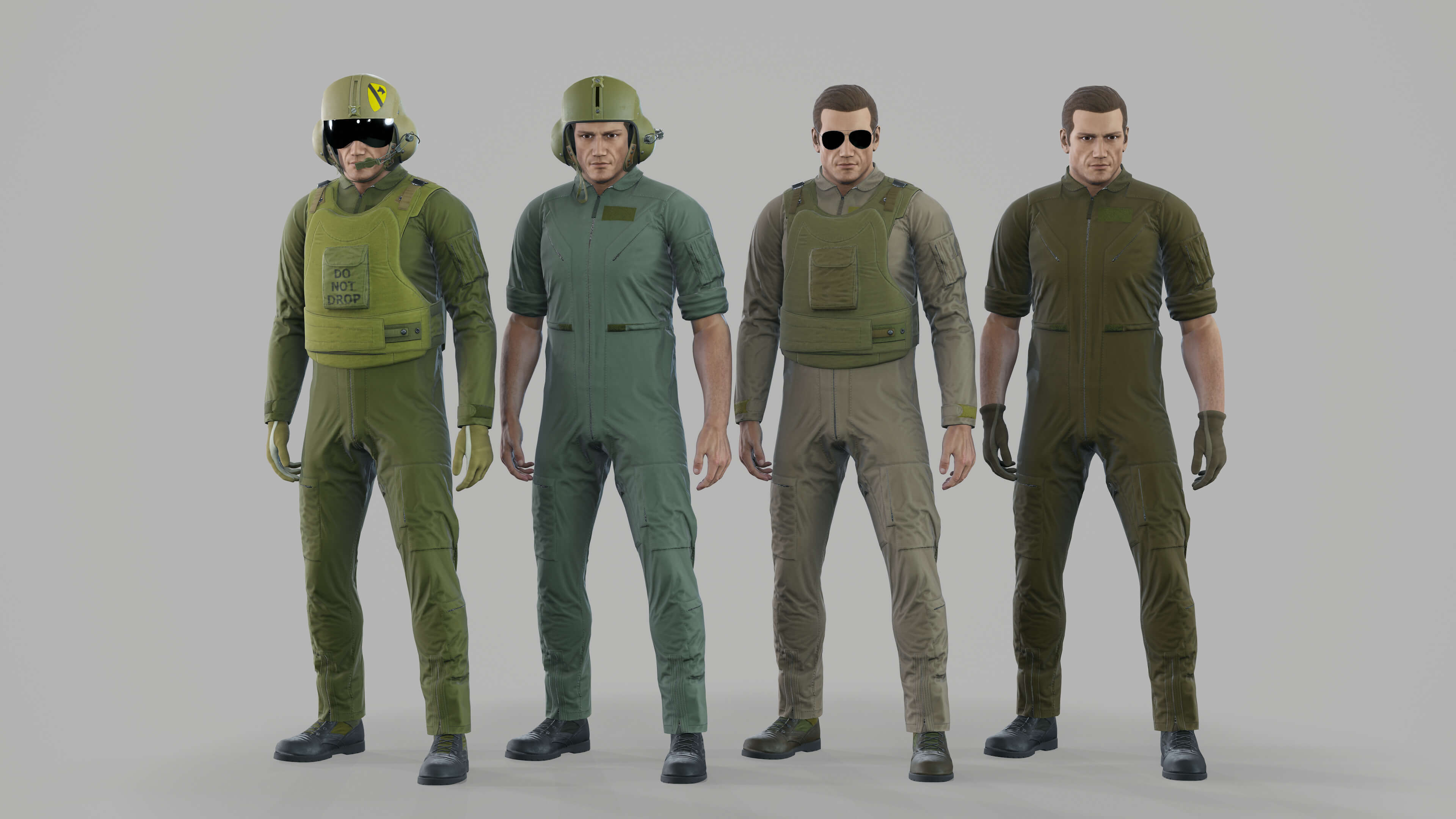 Helicopter Pilot - 3D Model by Slayver