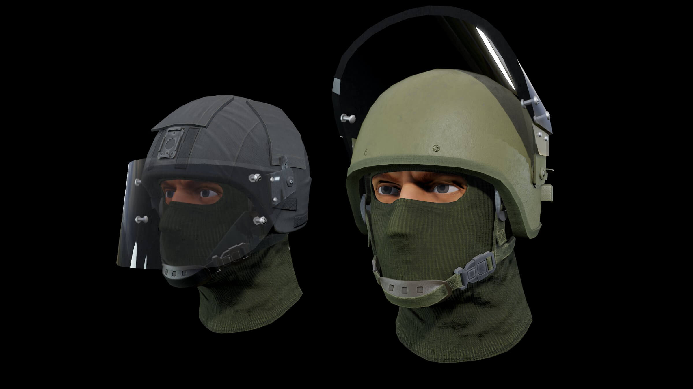 Helmet "ZSH-1-2" 3D Model by Slayver