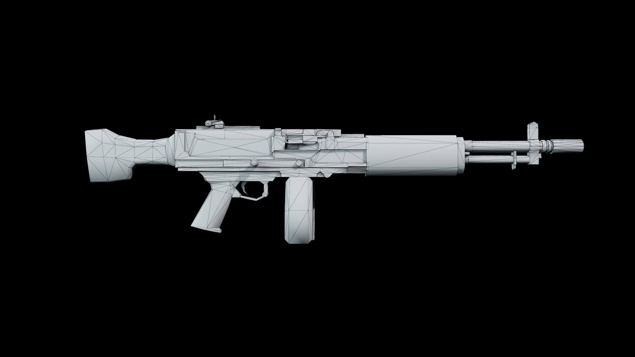 Machine Gun - 3D Model by Slayver