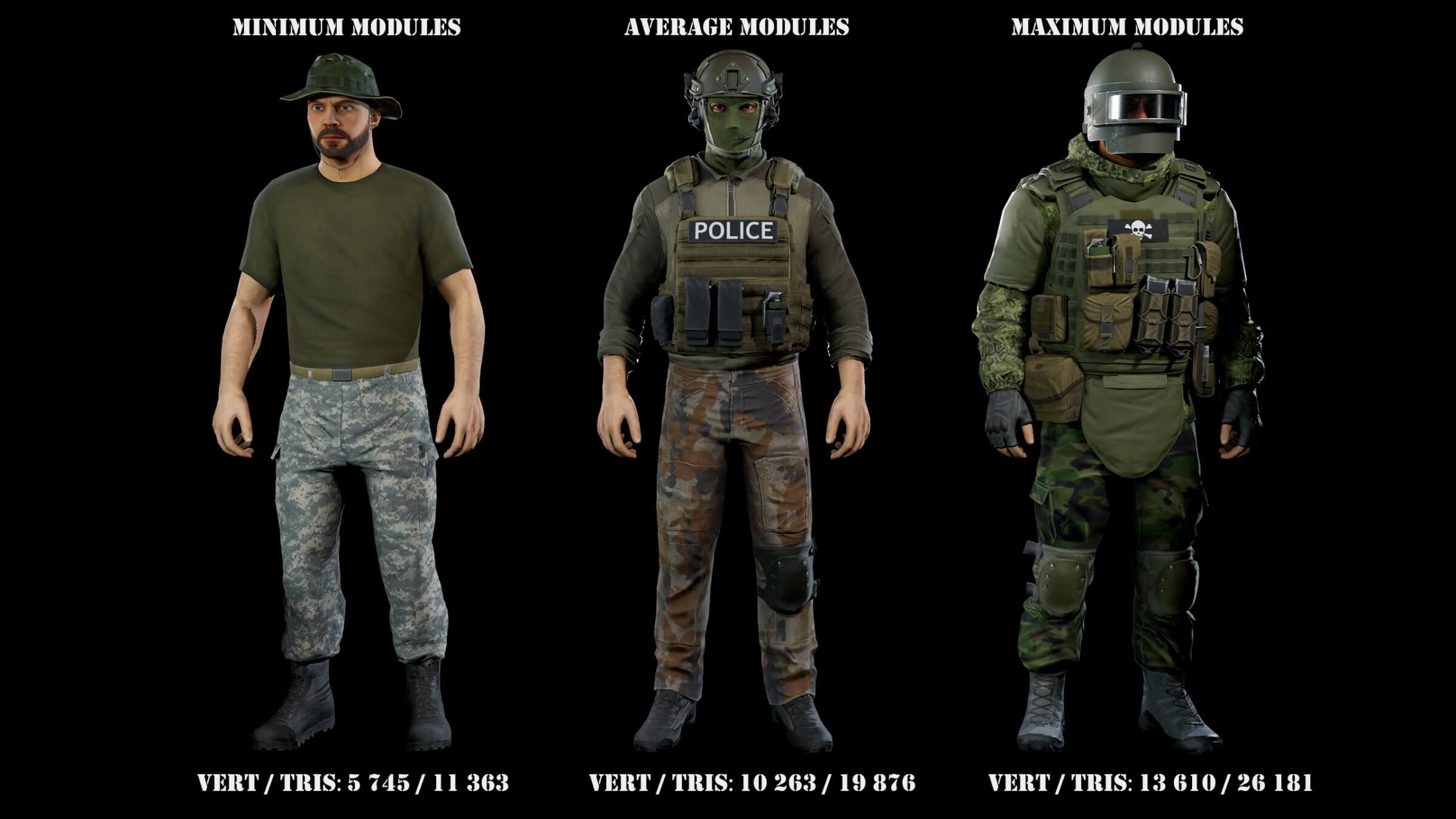 Modular Military Character 2 - 3D Model by Slayver