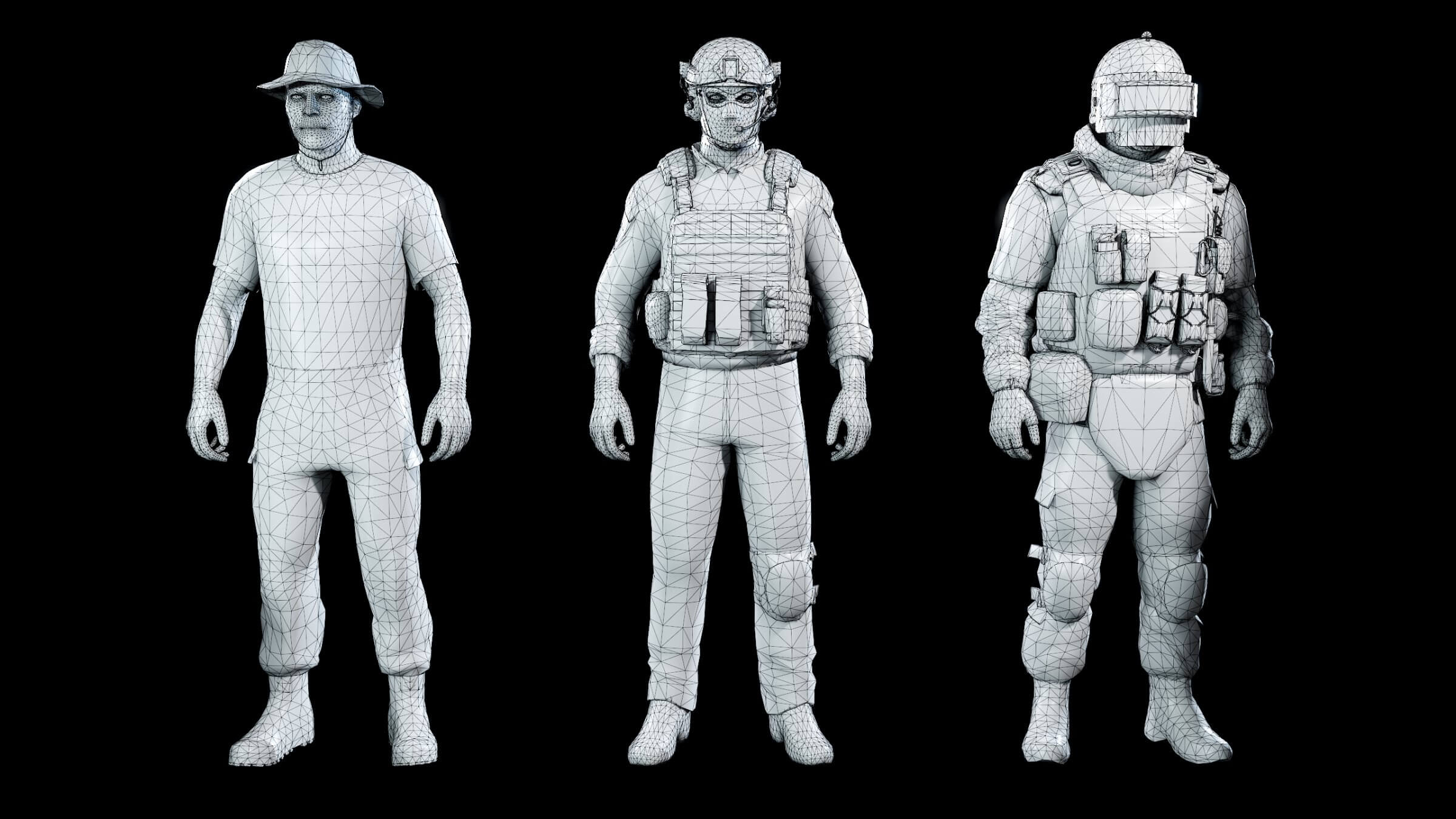 Modular Military Character 2 - 3D Model by Slayver