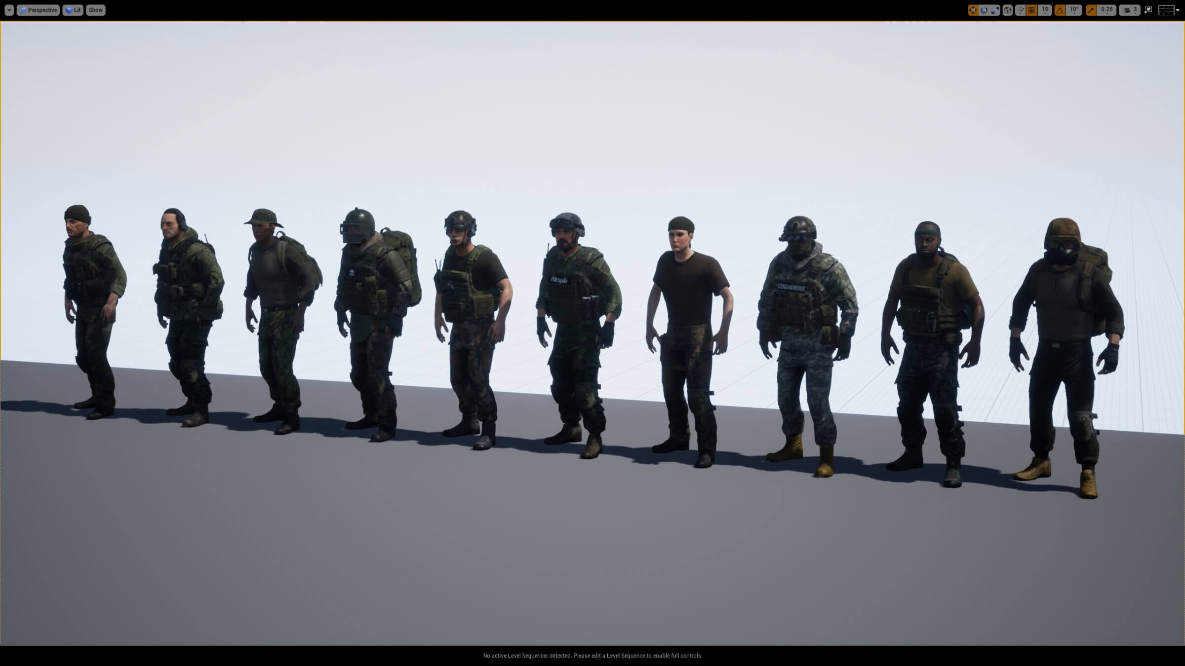 Modular Military Character 2 - 3D Model by Slayver