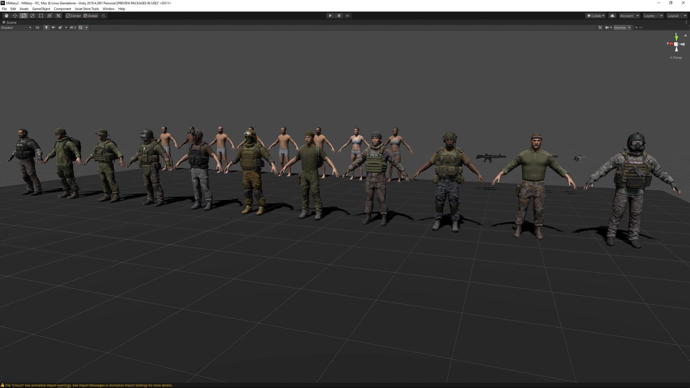 Modular Military Character 2 - 3D Model by Slayver