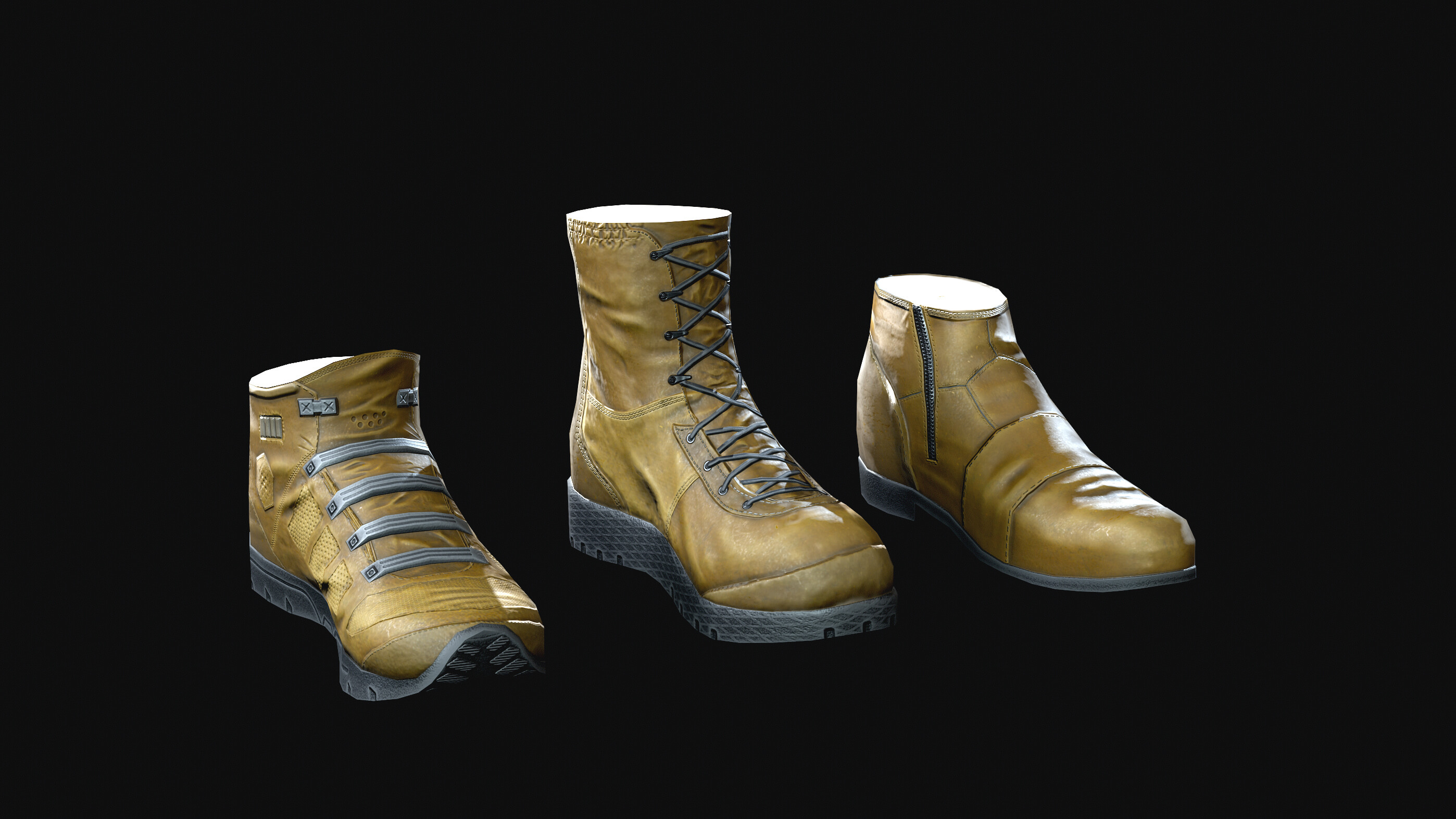 Sci-Fi Boots 3D Model by Slayver