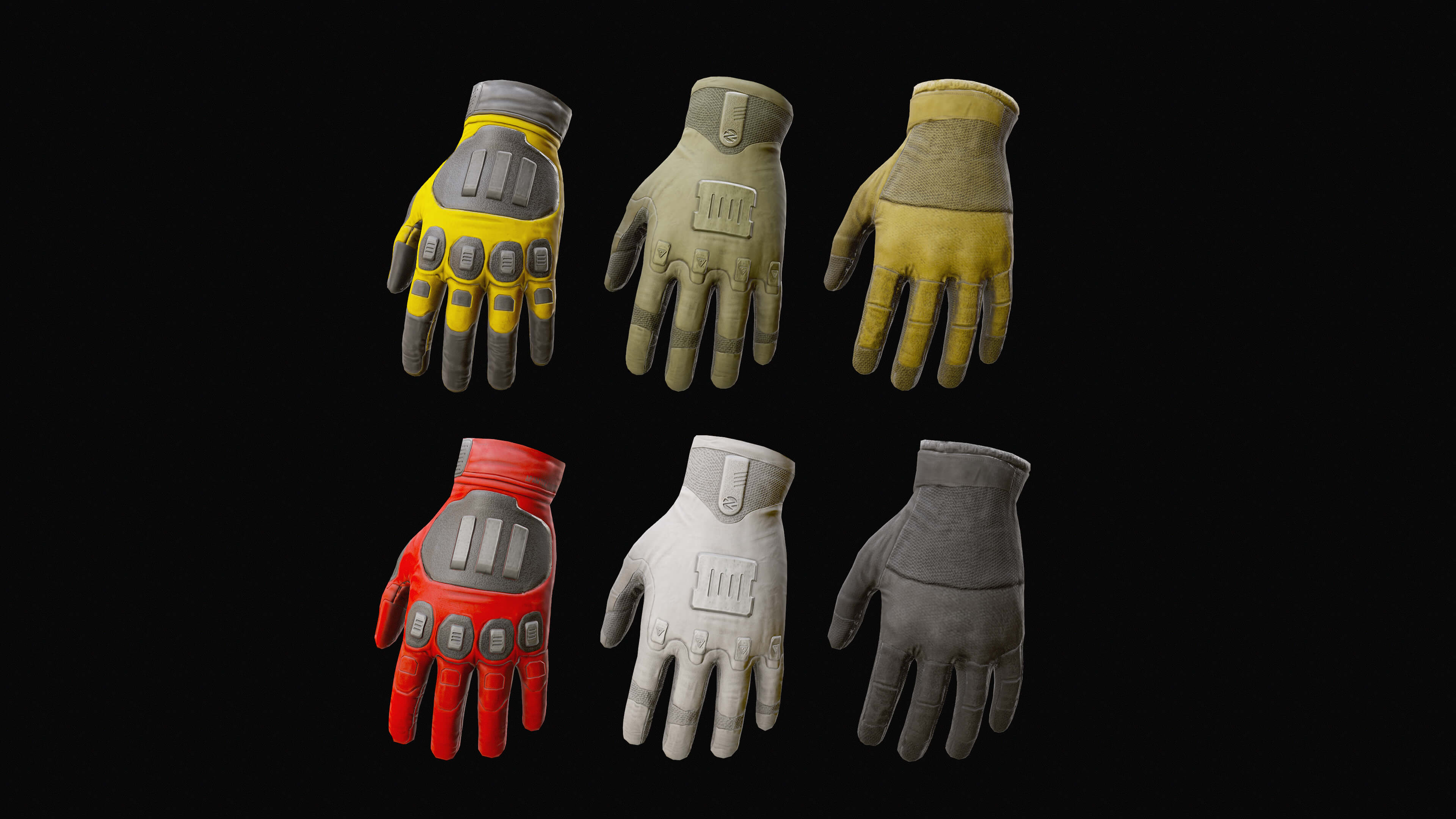 Sci-Fi Gloves 3D Model by Slayver