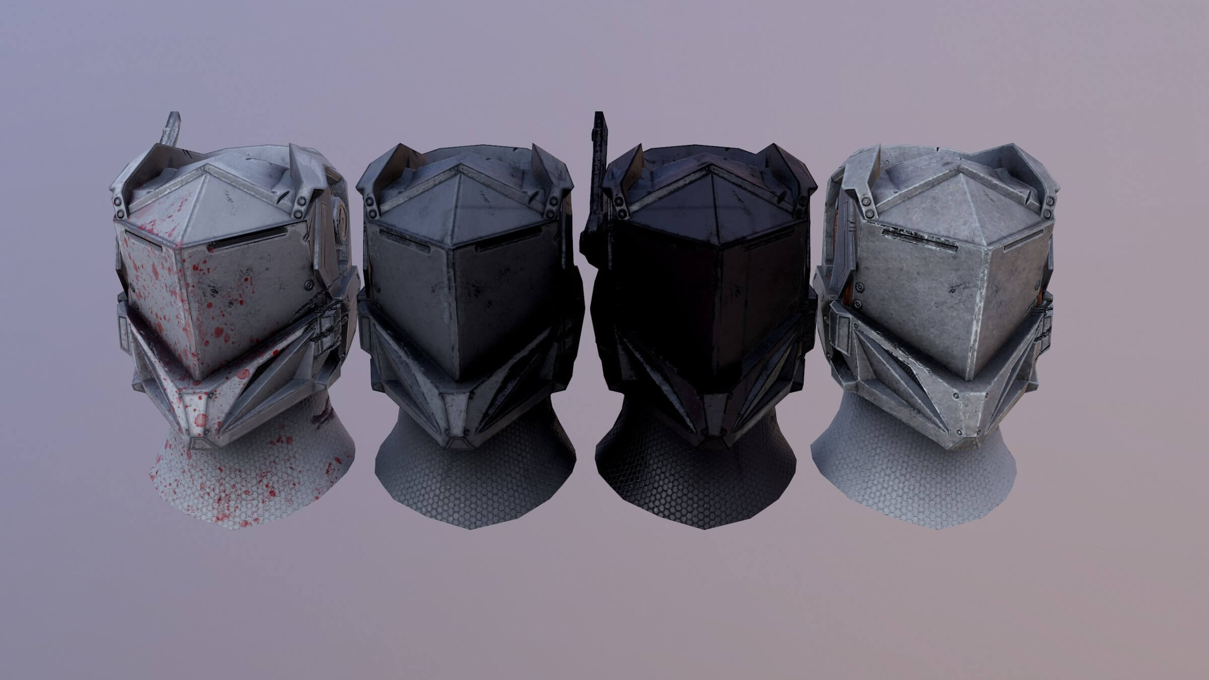 Sci-Fi Helmet 3D Model by Slayver