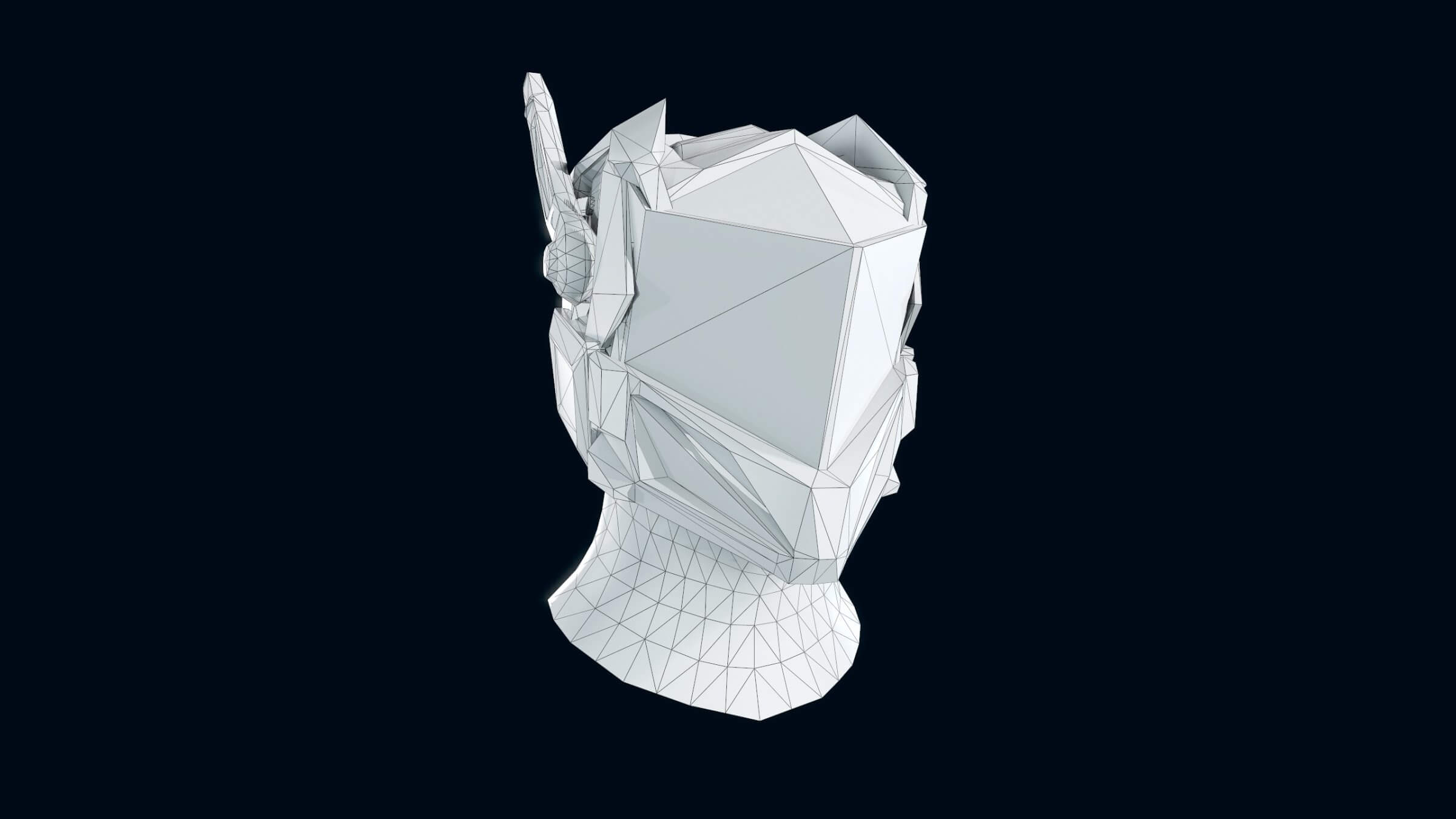 Sci-Fi Helmet 3D Model by Slayver