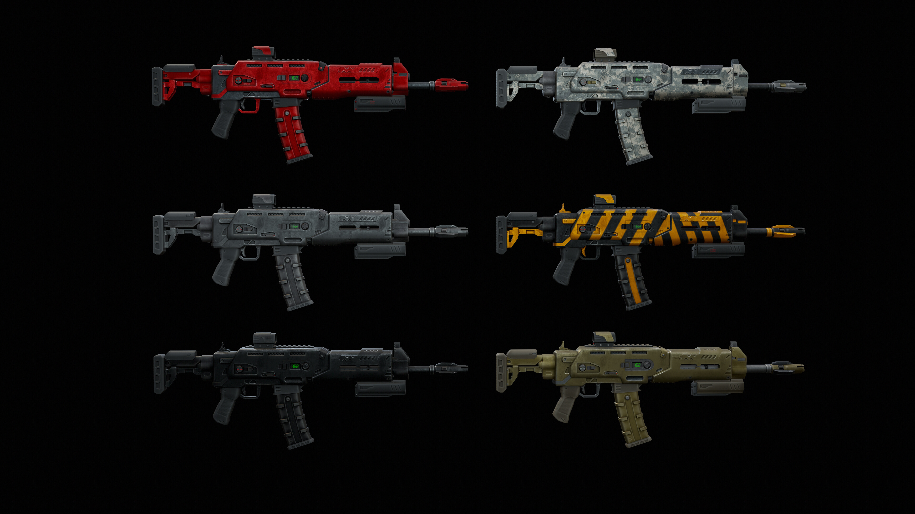 Sci-Fi Rifle "Minotaurus" 3D Model by Slayver