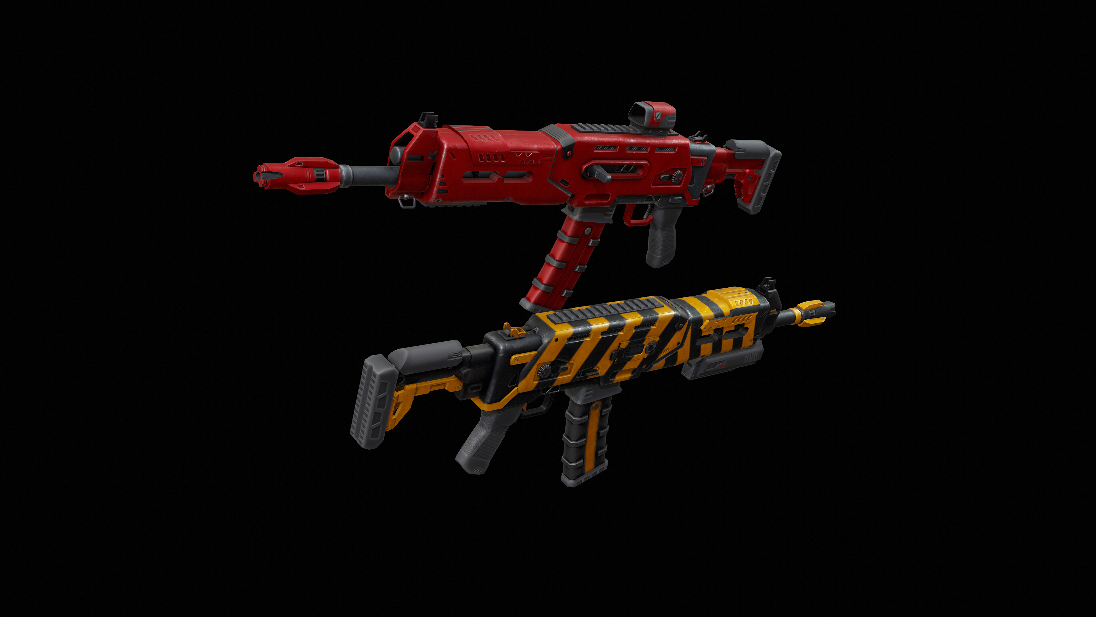 Sci-Fi Rifle "Minotaurus" 3D Model by Slayver