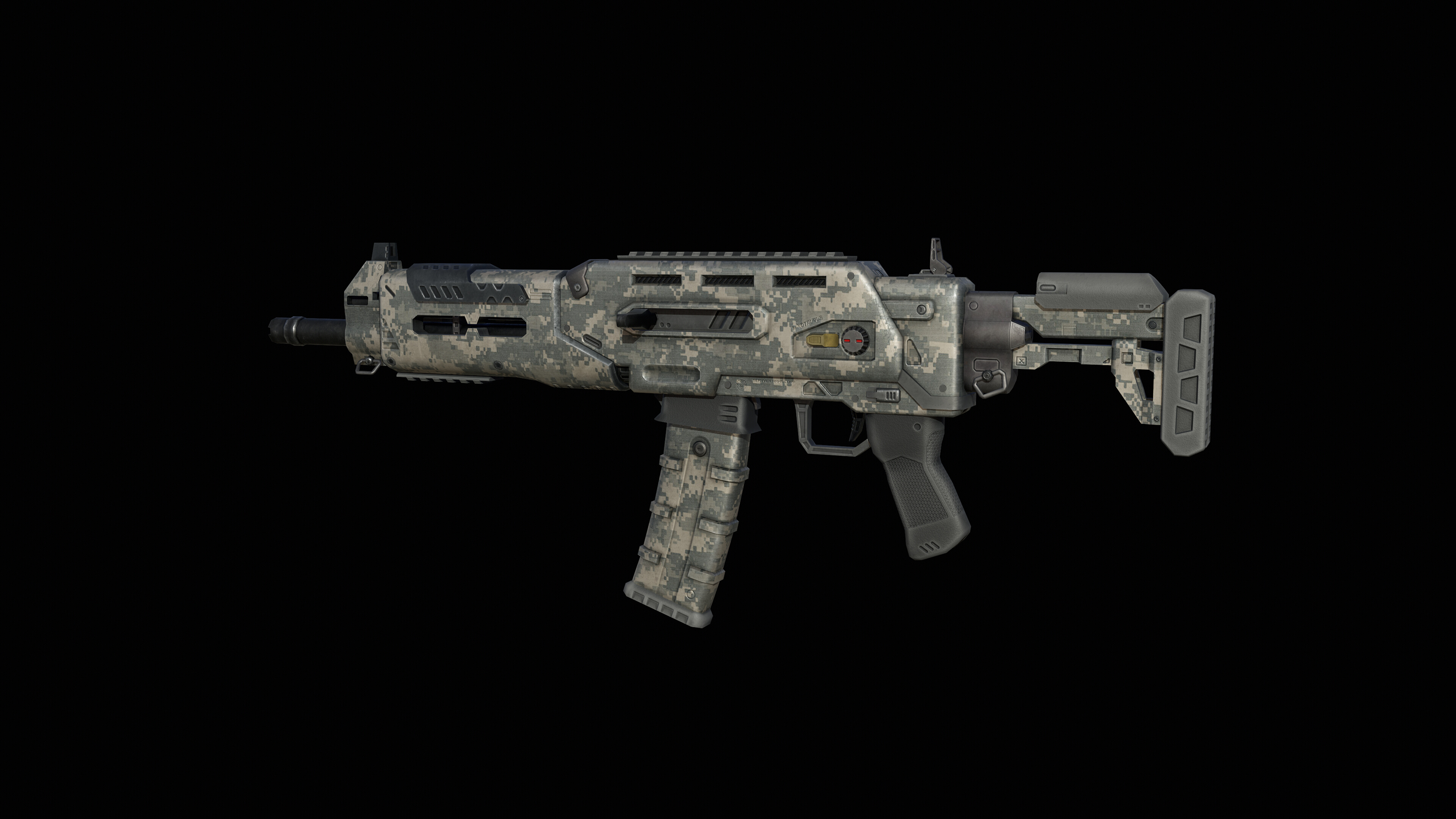 Sci-Fi Rifle "Minotaurus" 3D Model by Slayver