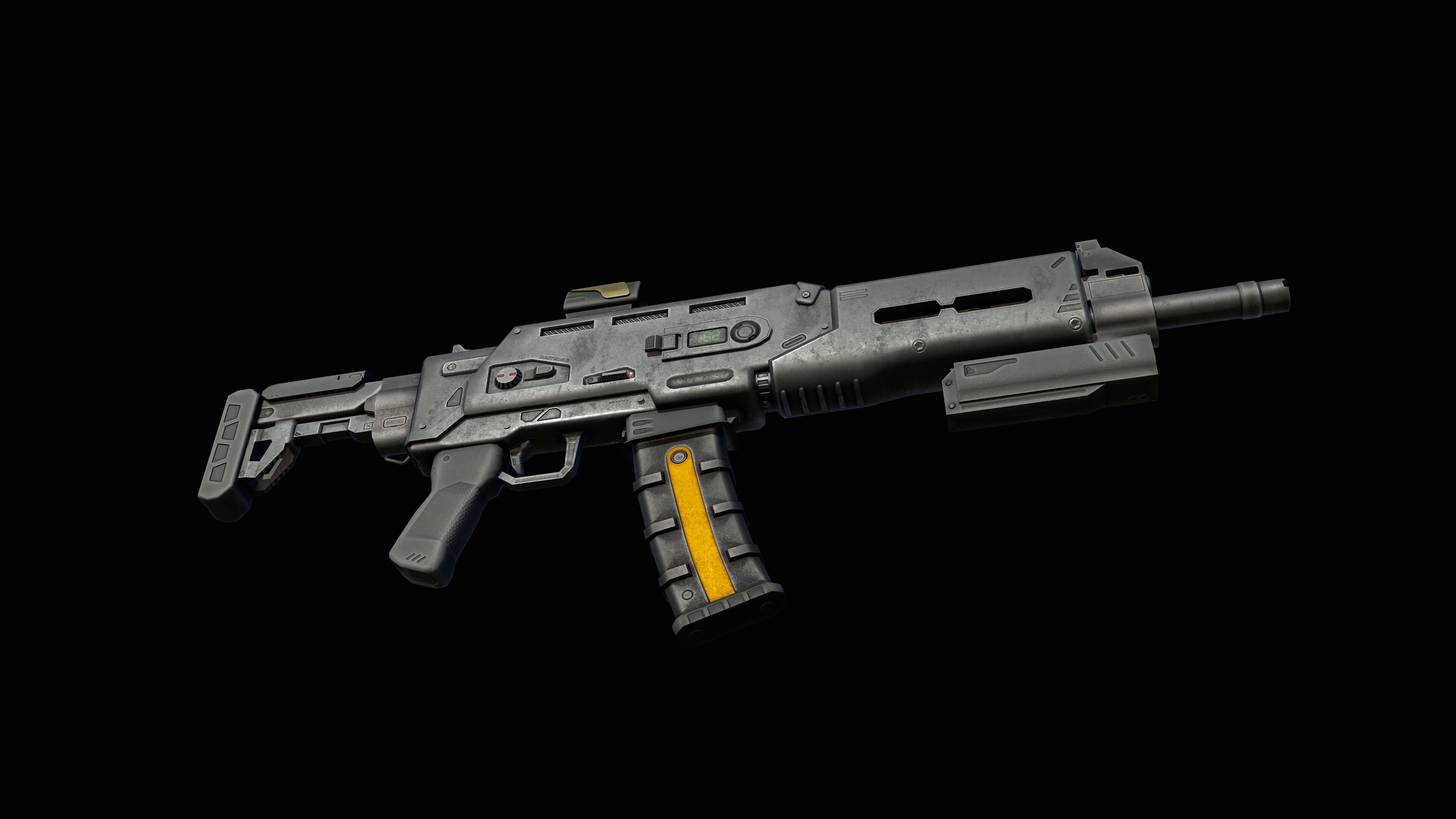 Sci-Fi Rifle "Minotaurus" 3D Model by Slayver