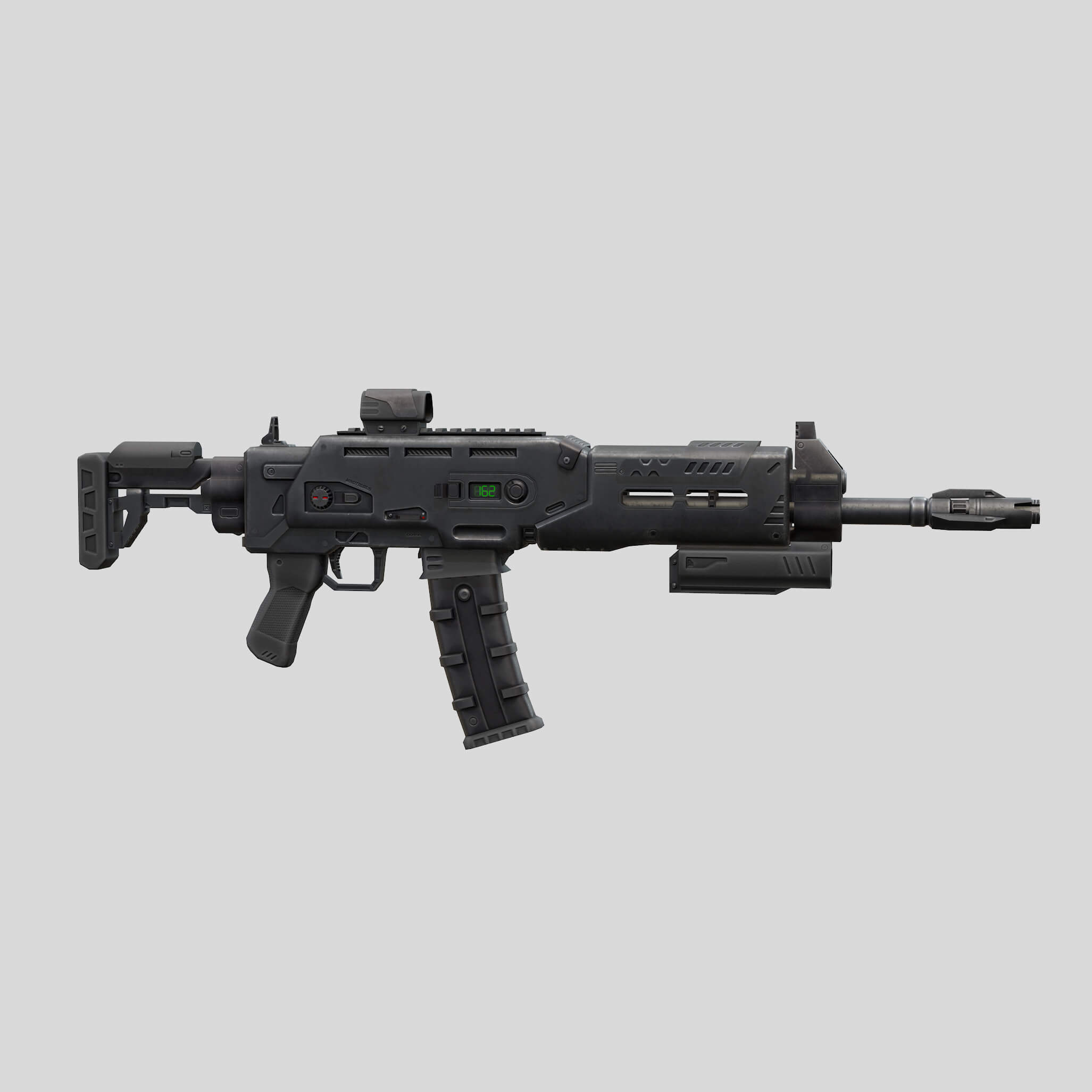 Sci-Fi Rifle "Minotaurus" 3D Model by Slayver