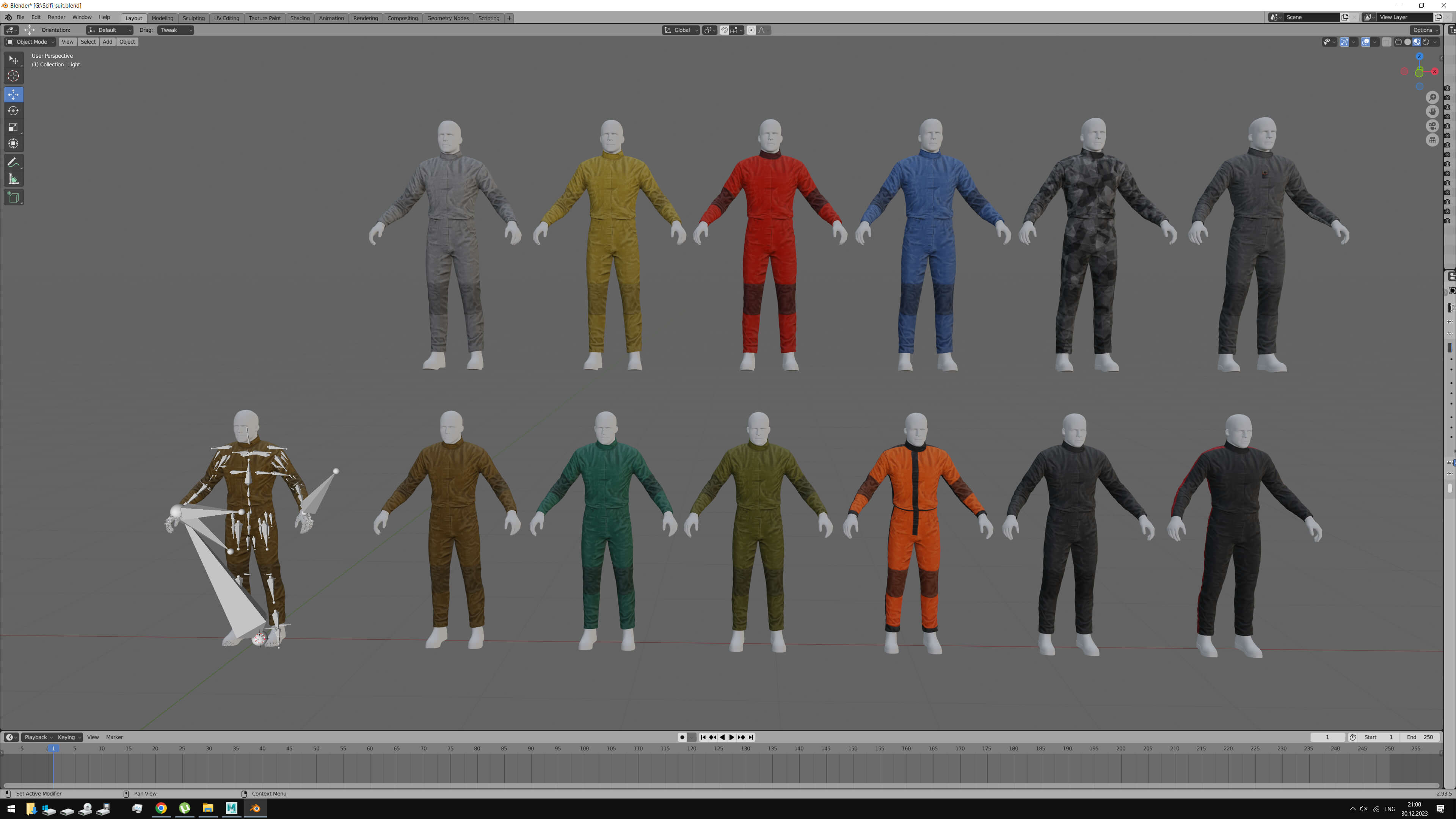 Sci-Fi Jumpsuit 3D Model by Slayver