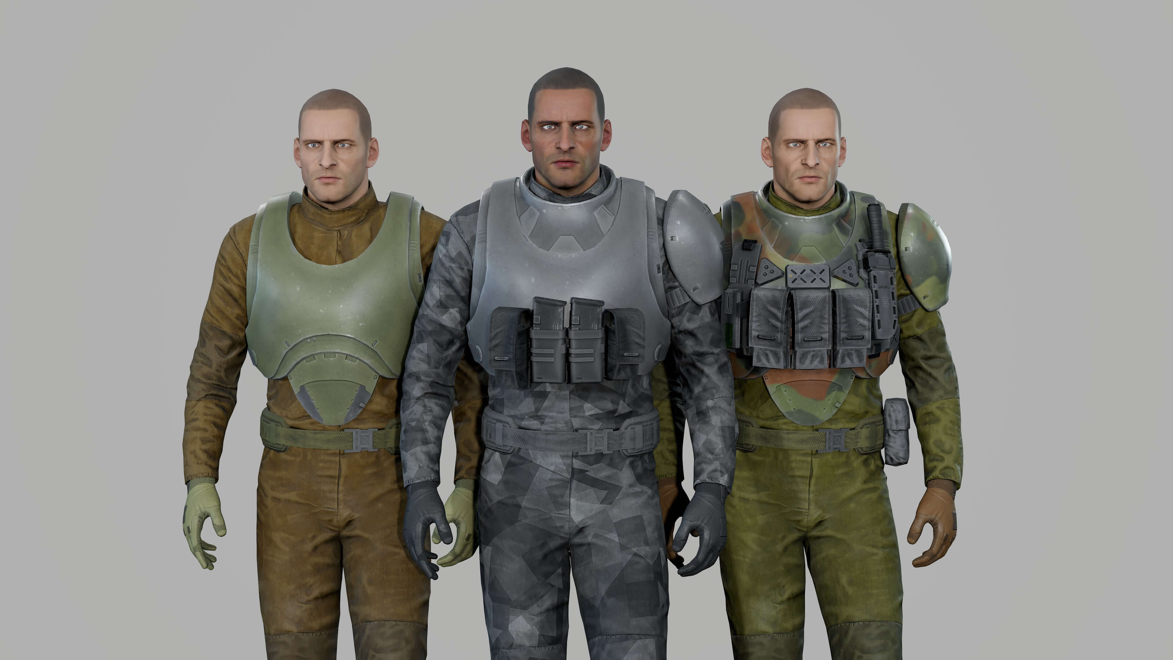 Sci-Fi Trooper 3D Model by Slayver