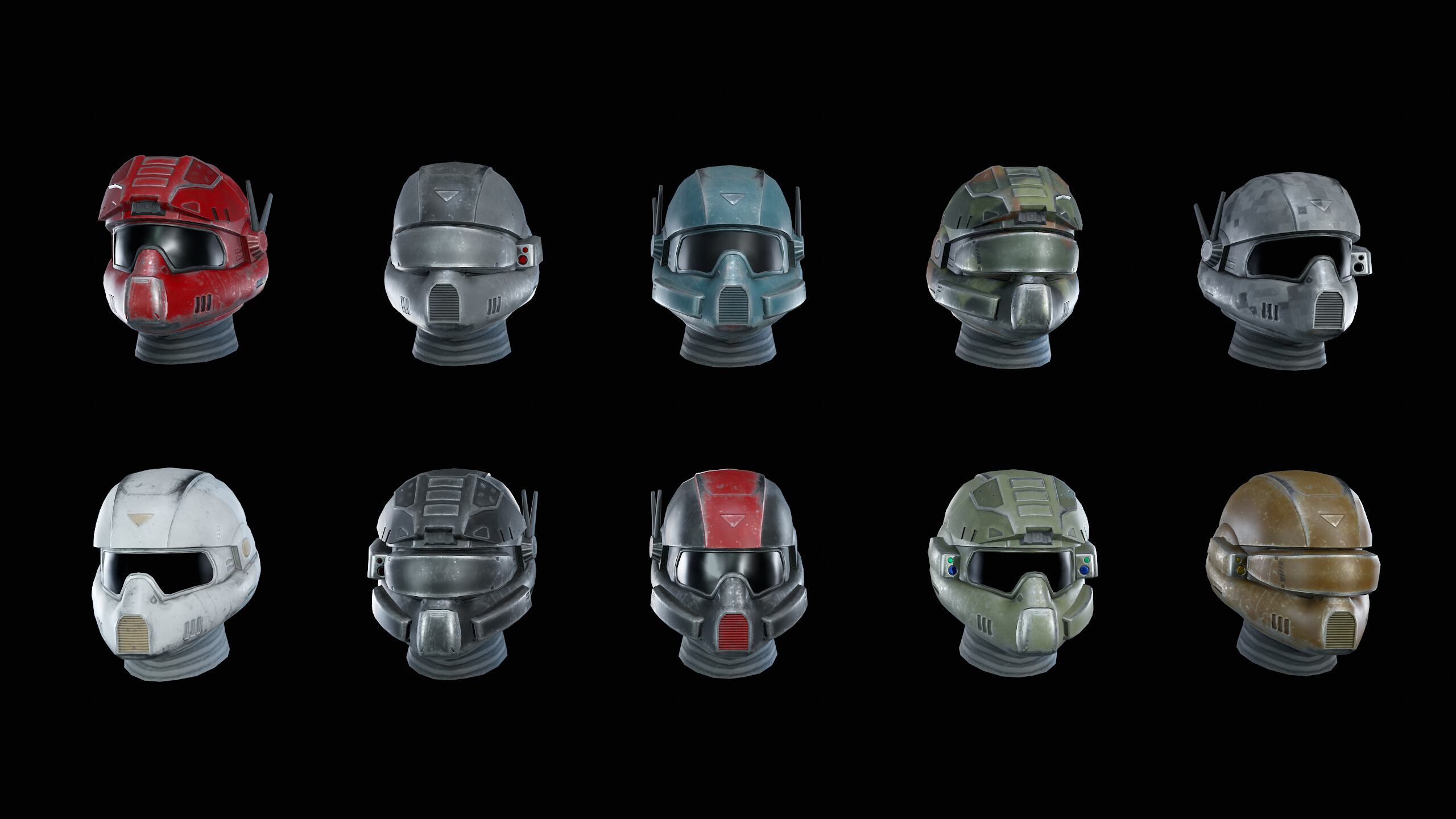 Sci-Fi Helmet 3D Model by Slayver