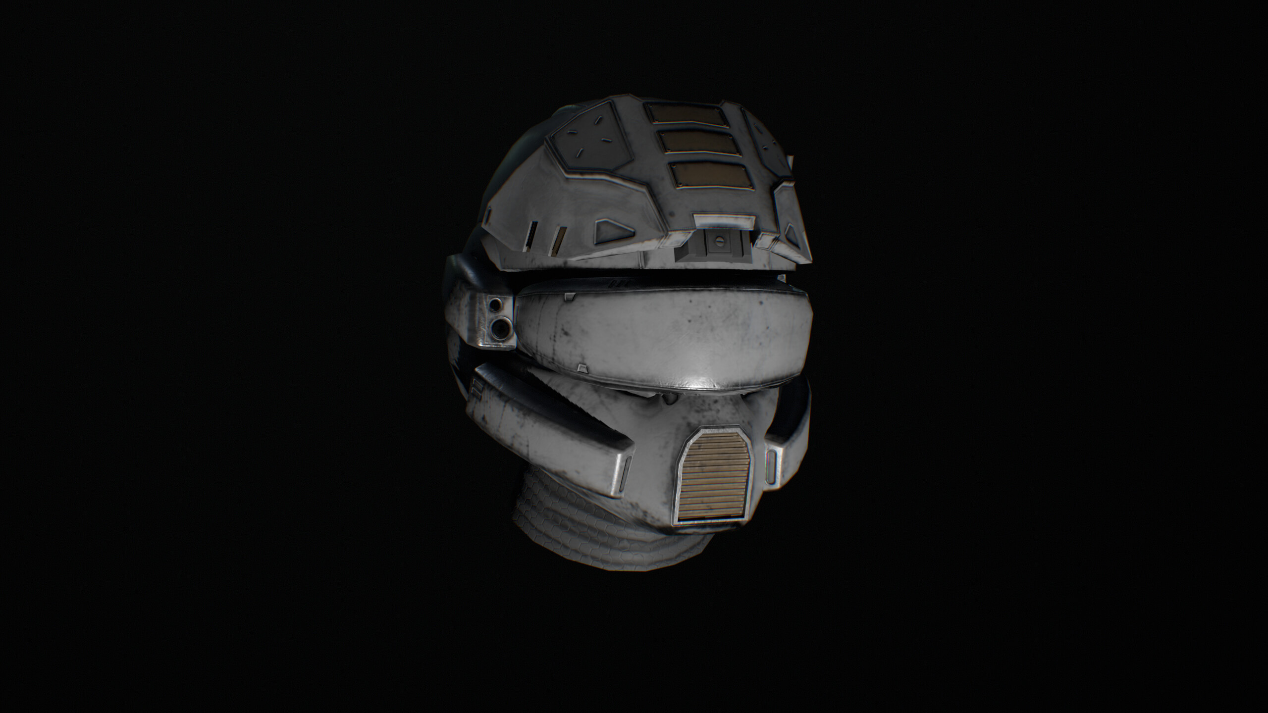 Sci-Fi Helmet 3D Model by Slayver