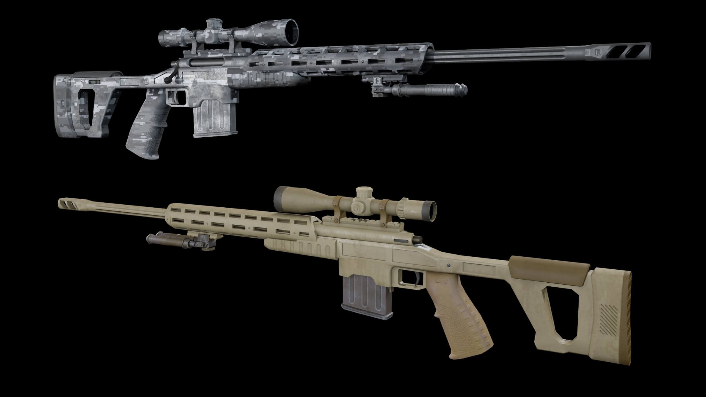 Sniper Rifle - 3D Model by Slayver