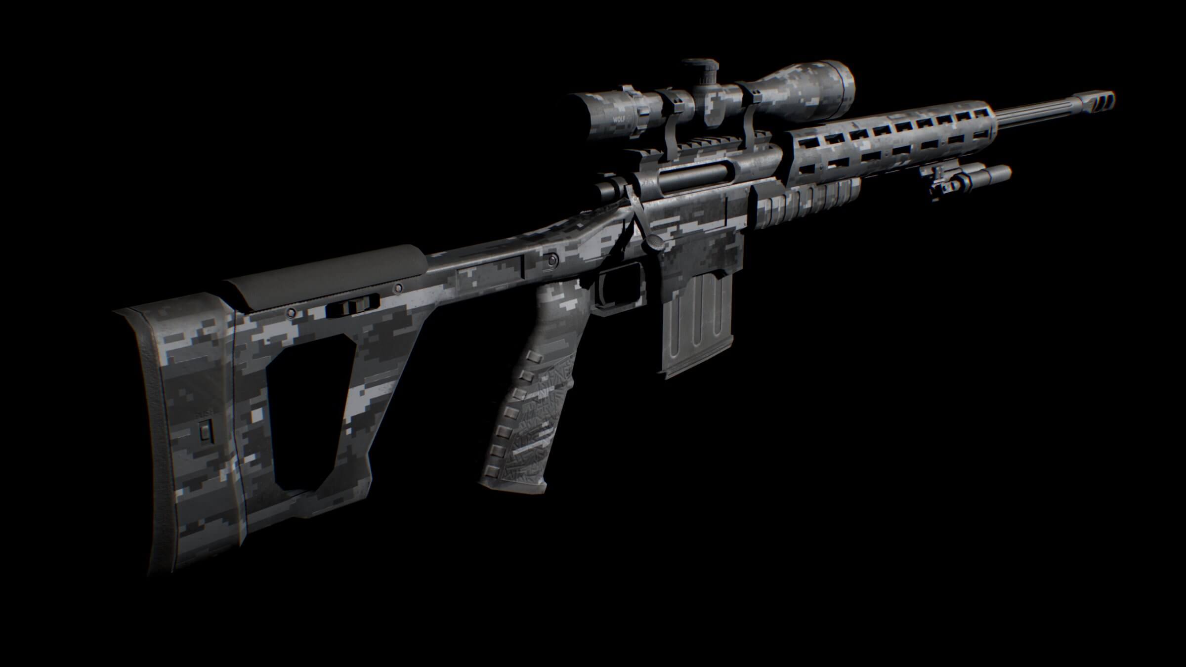 Sniper Rifle - 3D Model by Slayver