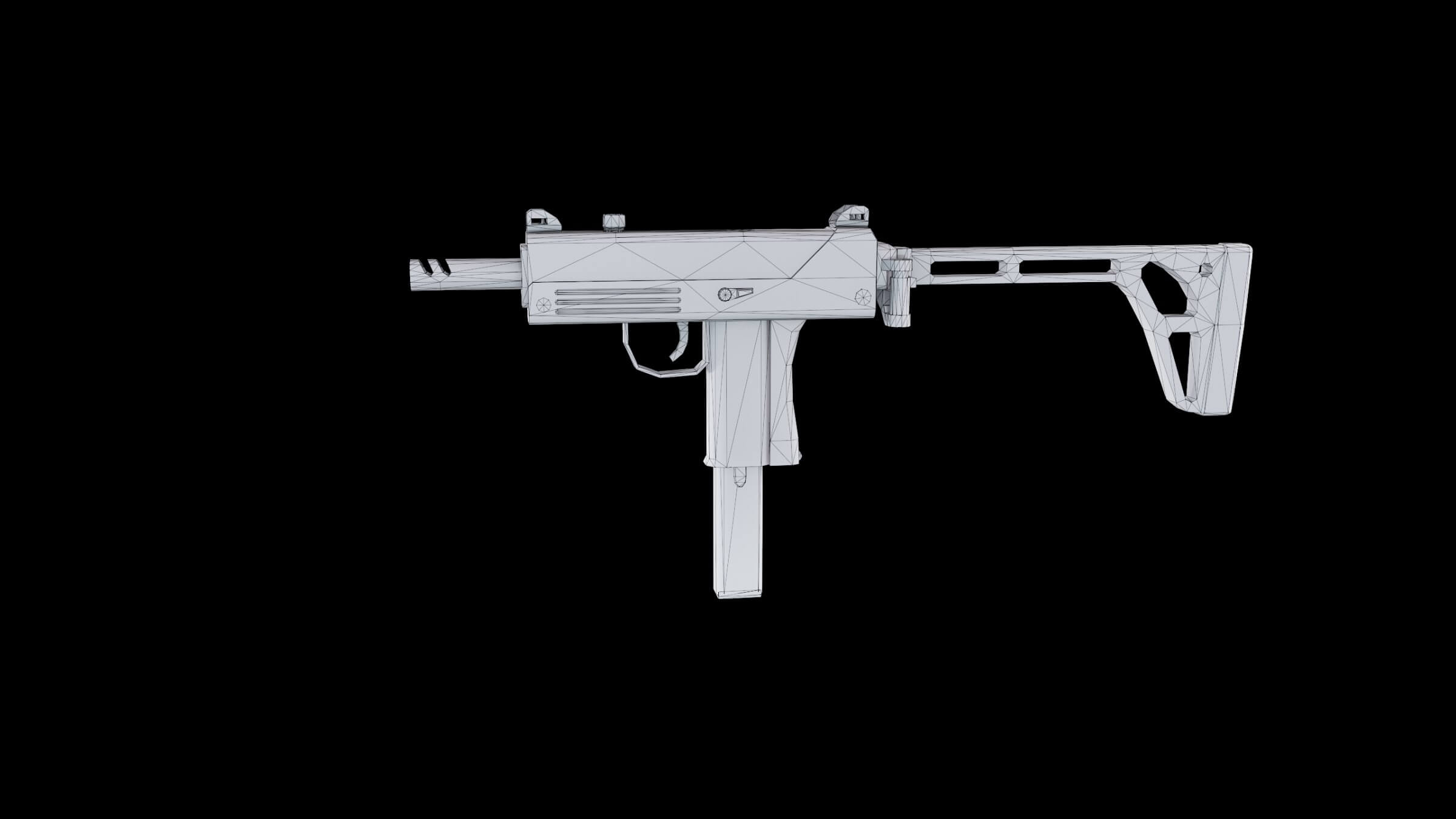 Submachine Gun - 3D Model by Slayver