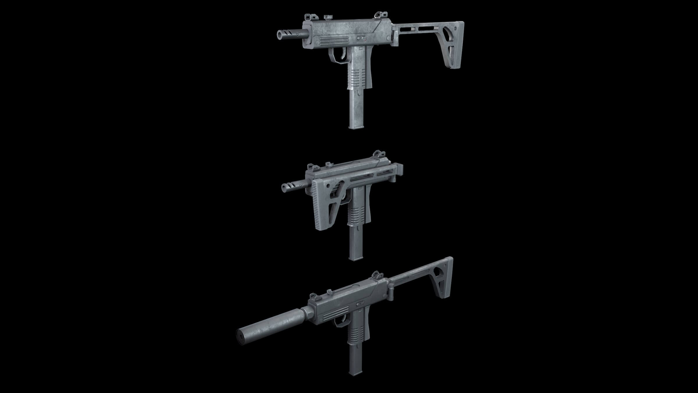 Submachine Gun - 3D Model by Slayver