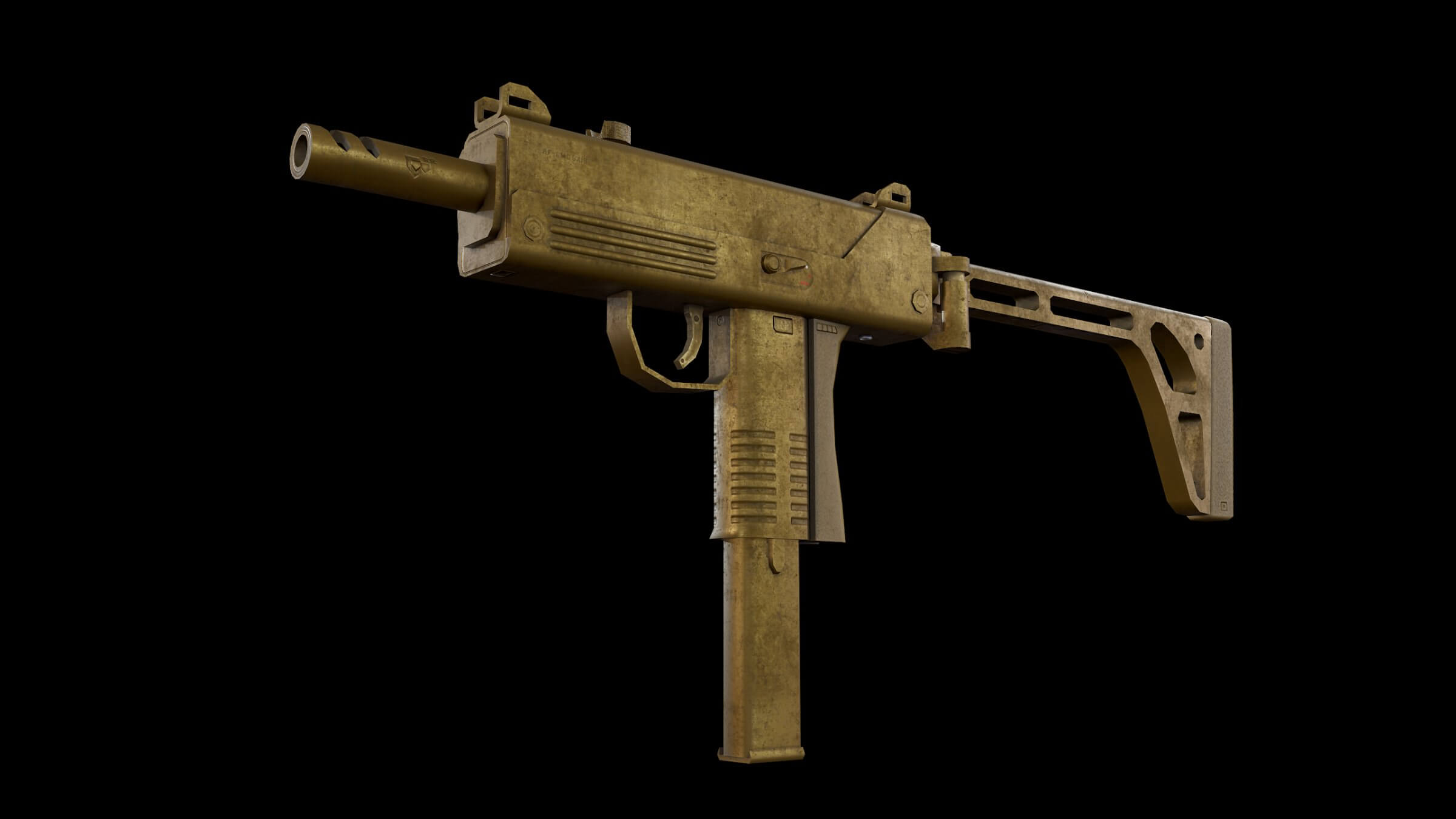 Submachine Gun - 3D Model by Slayver