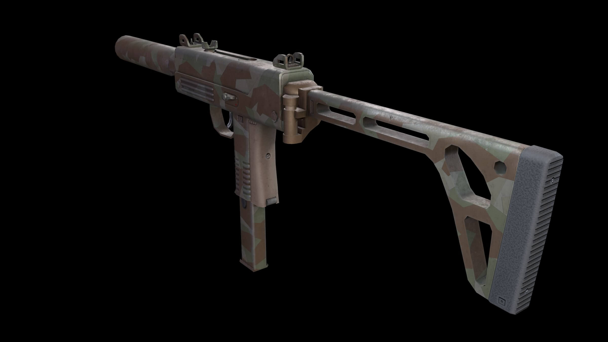 Submachine Gun - 3D Model by Slayver