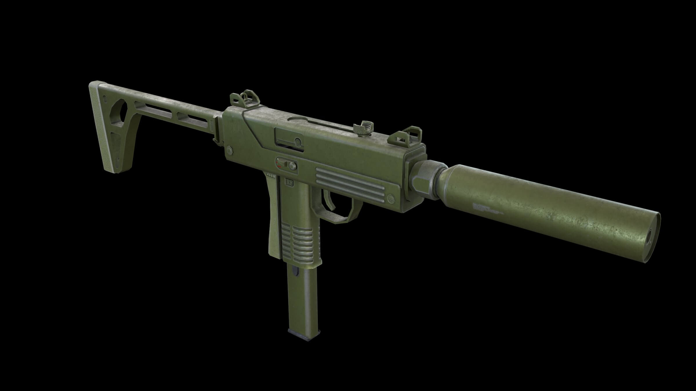 Submachine Gun - 3D Model by Slayver