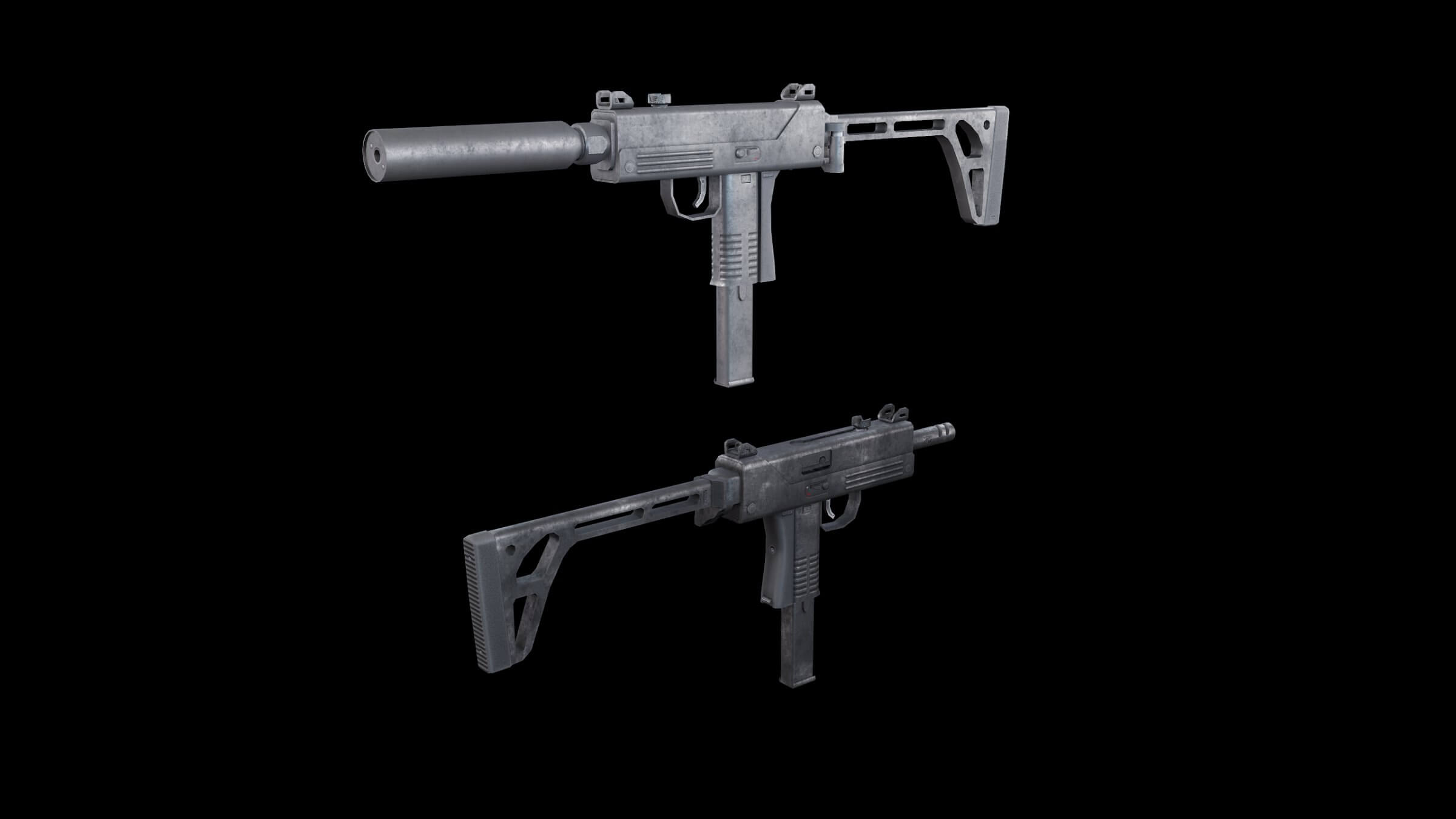Submachine Gun - 3D Model by Slayver