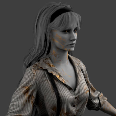 Expedition 33 Clea Dessendre (Real and Canvas/Painted Ver.) by sleepypolla