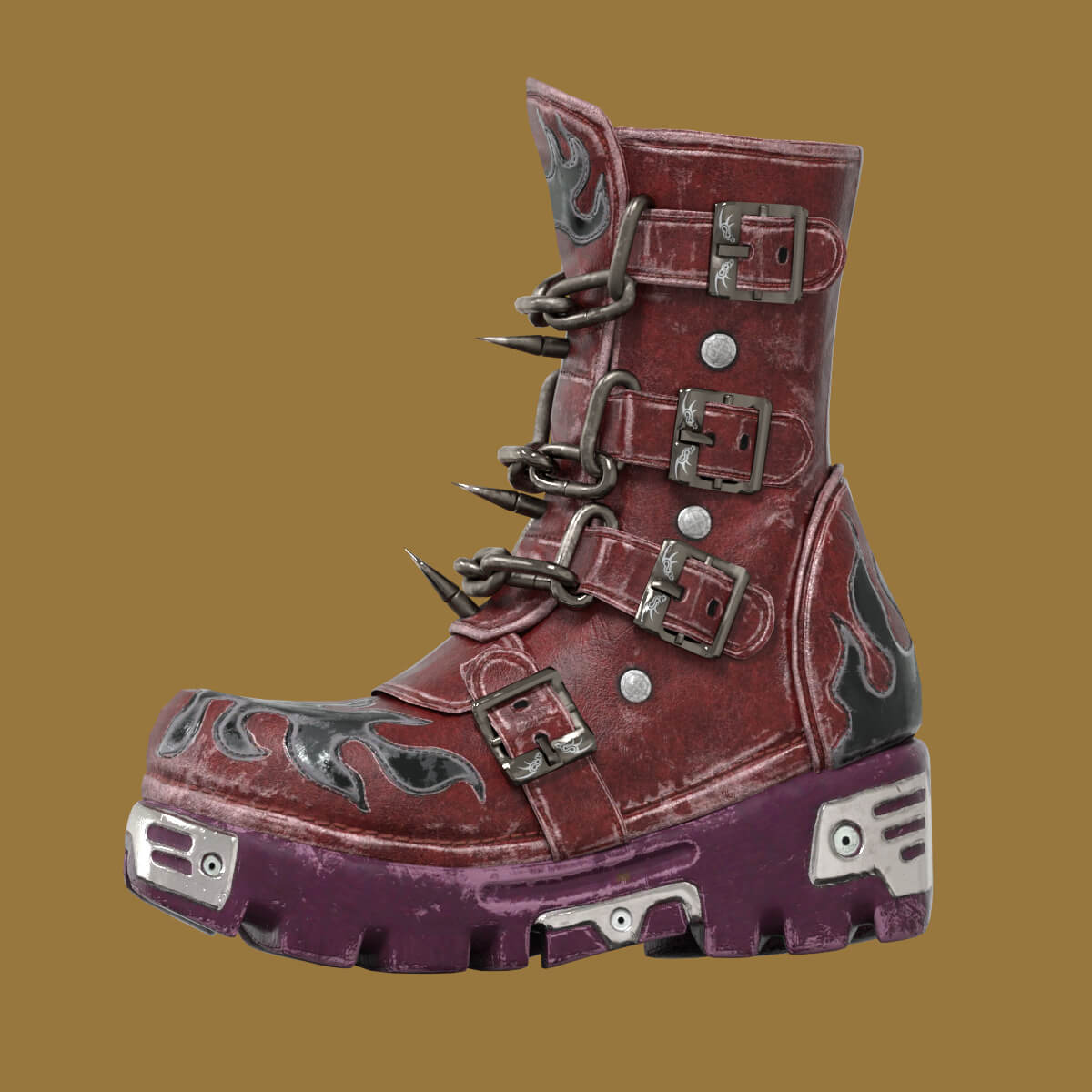 Slide3D Heavy Boots G8,8.1F - Daz Content by Slide3D