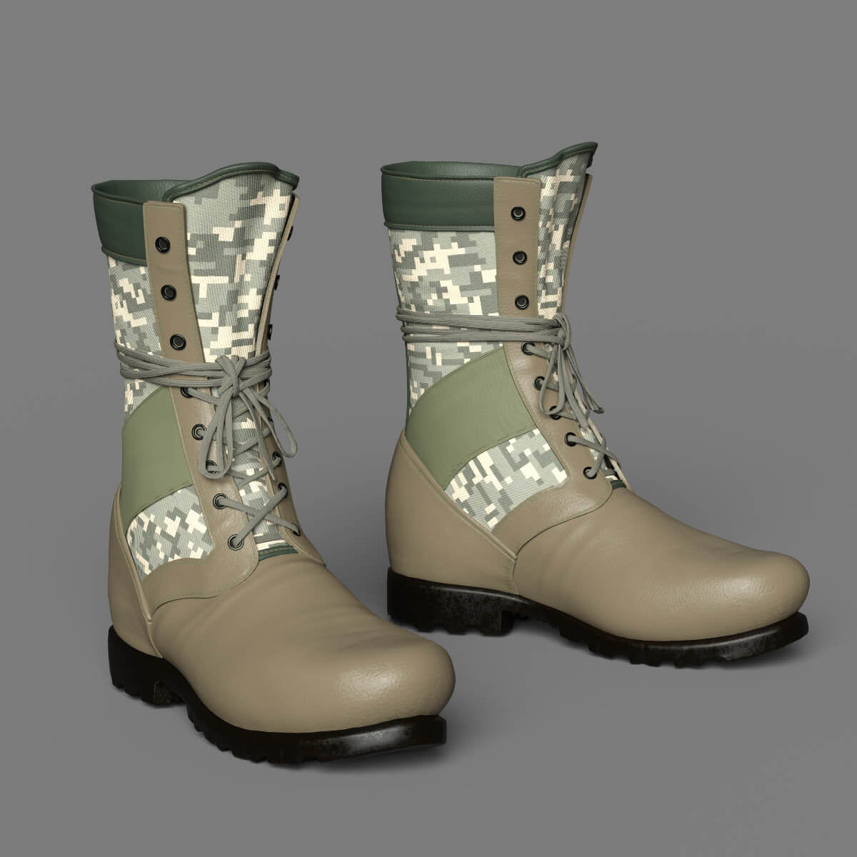 Army Shoes Bonus Materials - Daz Content by Slide3D