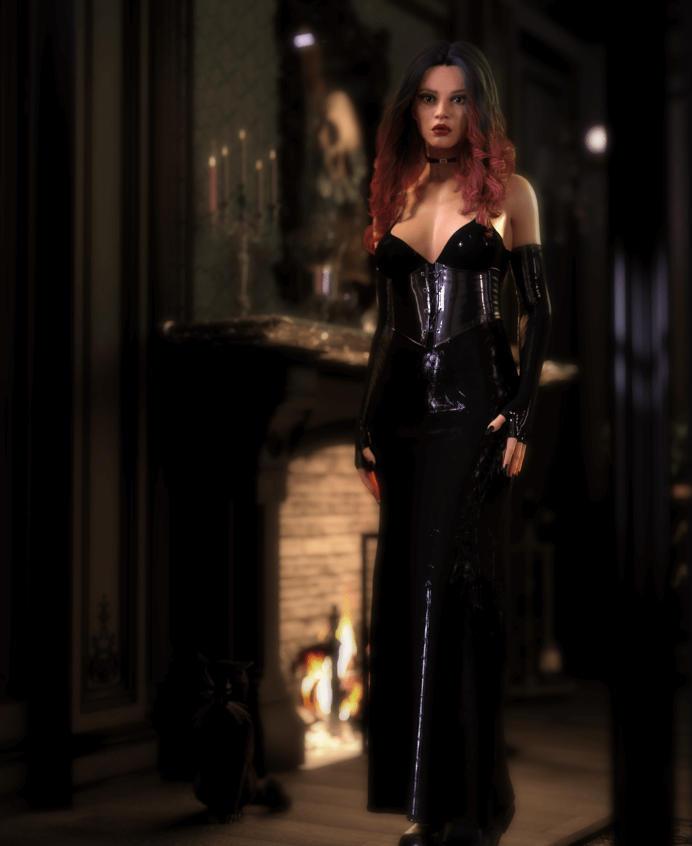 Not sayin she's a witch but.. 3D Render by Slipknot3D
